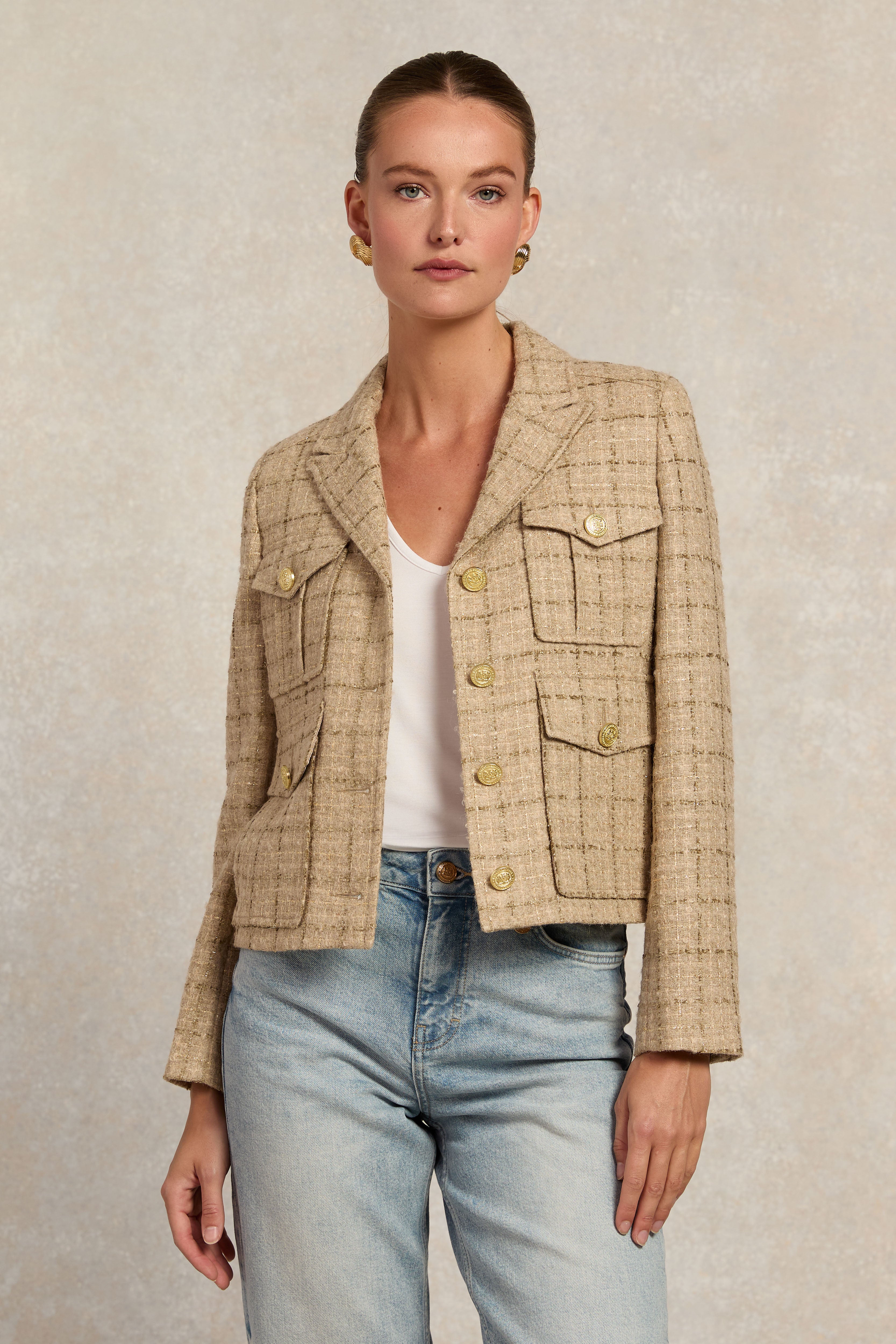 Richmond Jacket (Camel Sparkle Tweed) – Holland Cooper