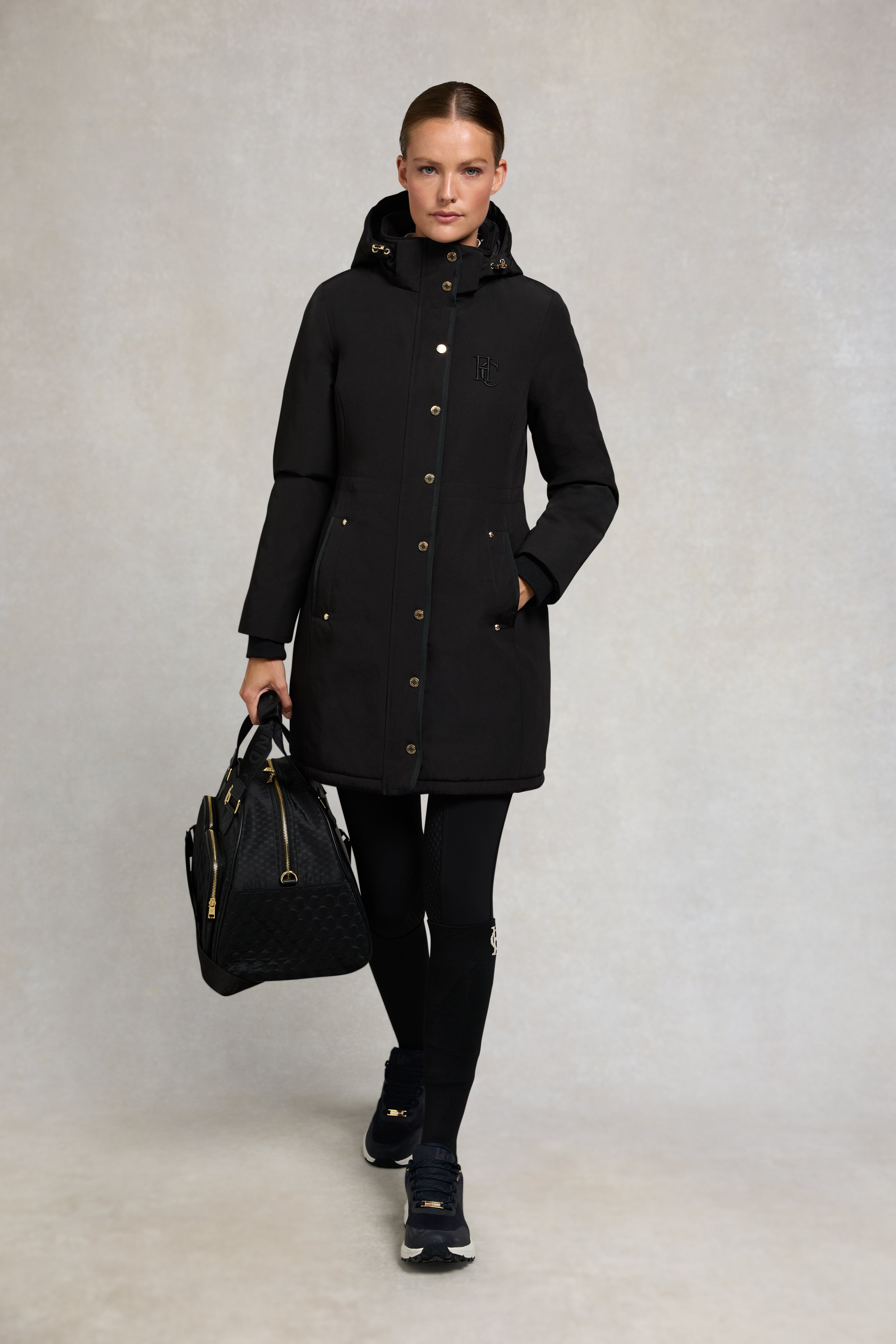 Team Waterproof Coat (Black) – Holland Cooper