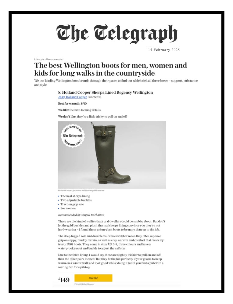 Hc In The Telegraph Holland Cooper