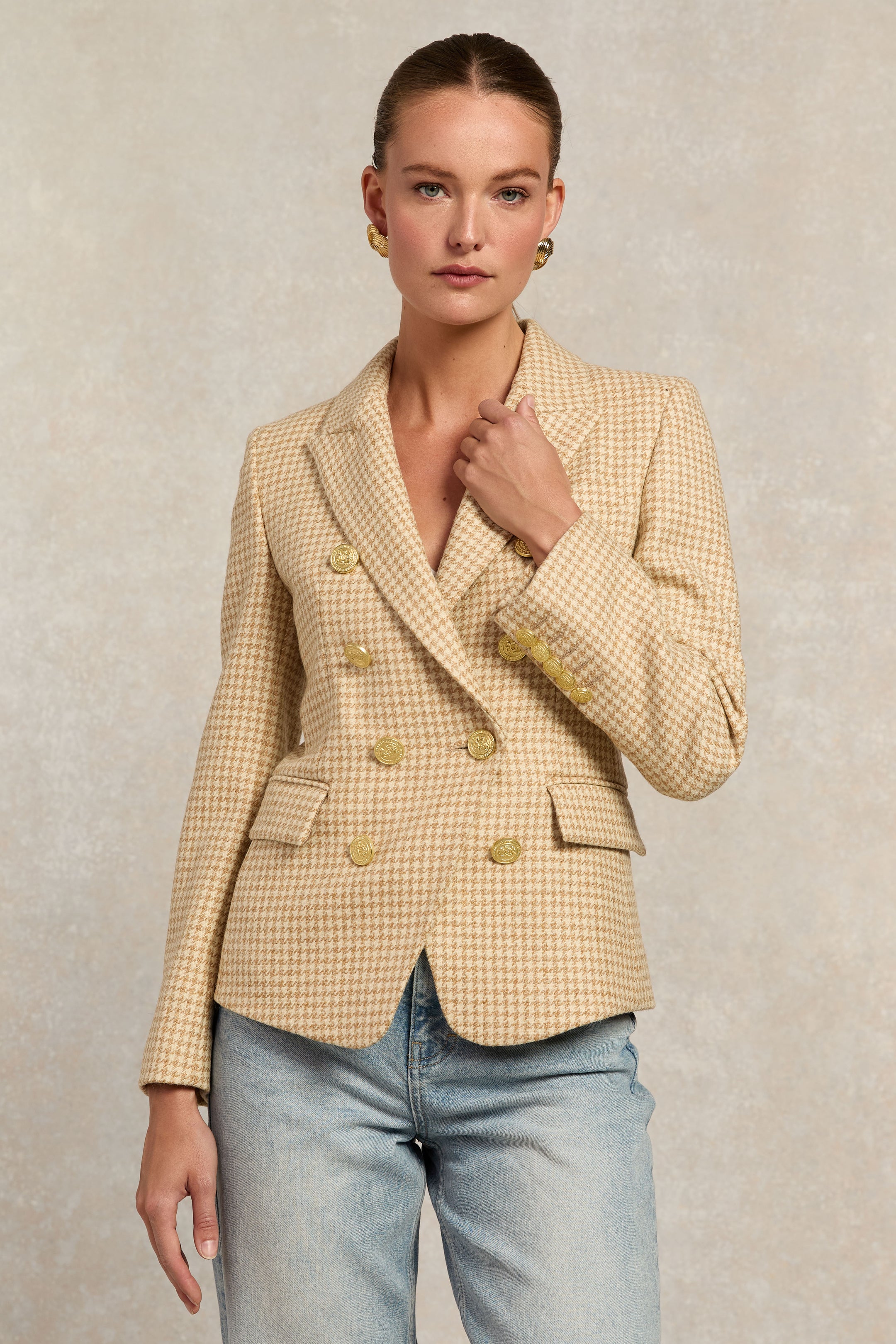 Knightsbridge Blazer (Camel Puppy Tooth) – Holland Cooper