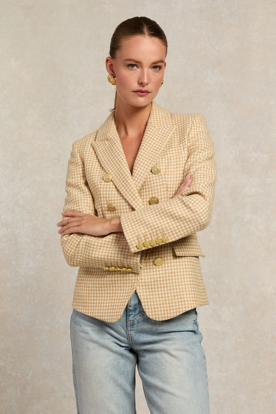 Knightsbridge Blazer (Camel Puppy Tooth) – Holland Cooper