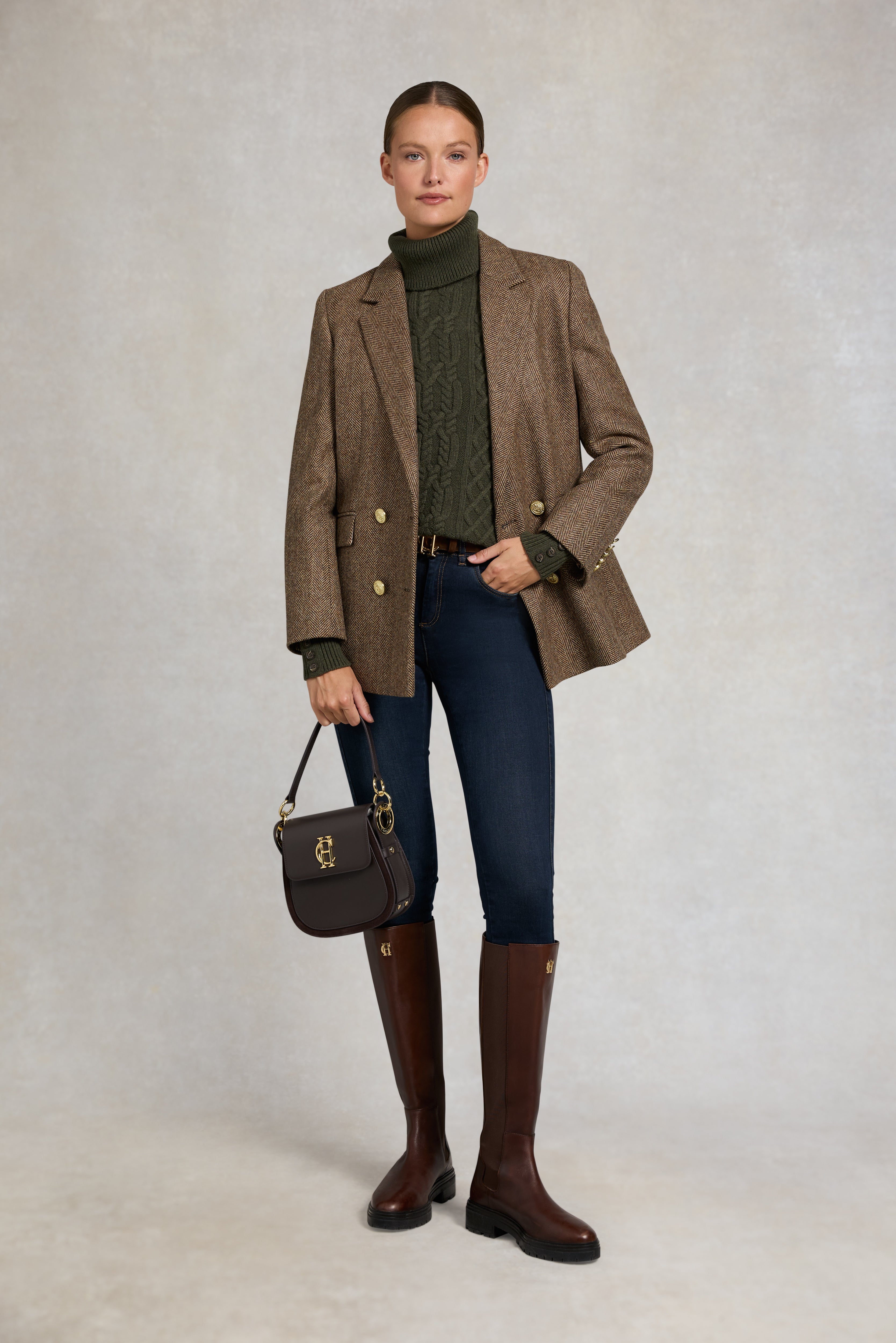 Country Roll Neck Knit (Forest Green) – Holland Cooper