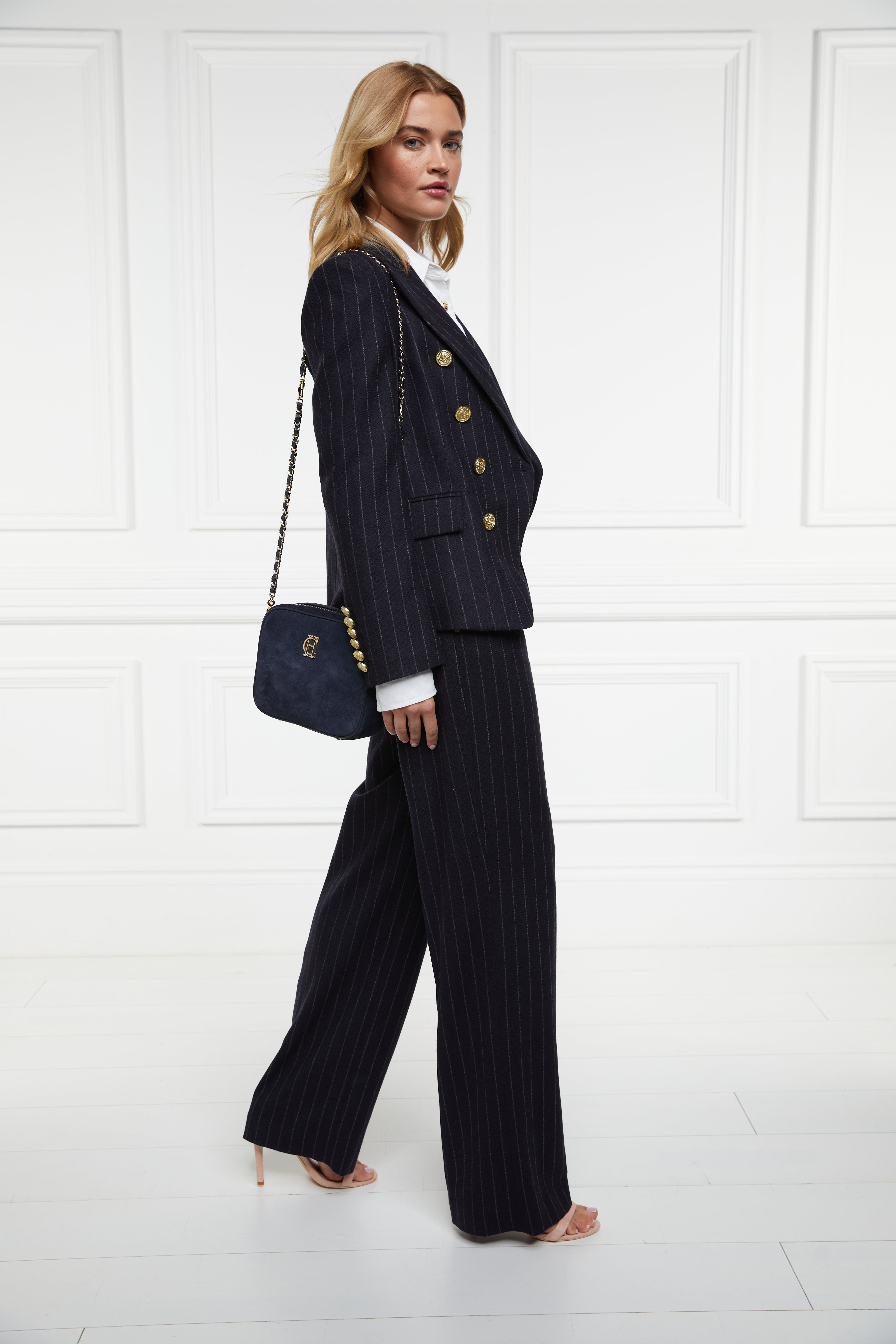 The Navy Chalk Pin Stripe Suit – Holland Cooper