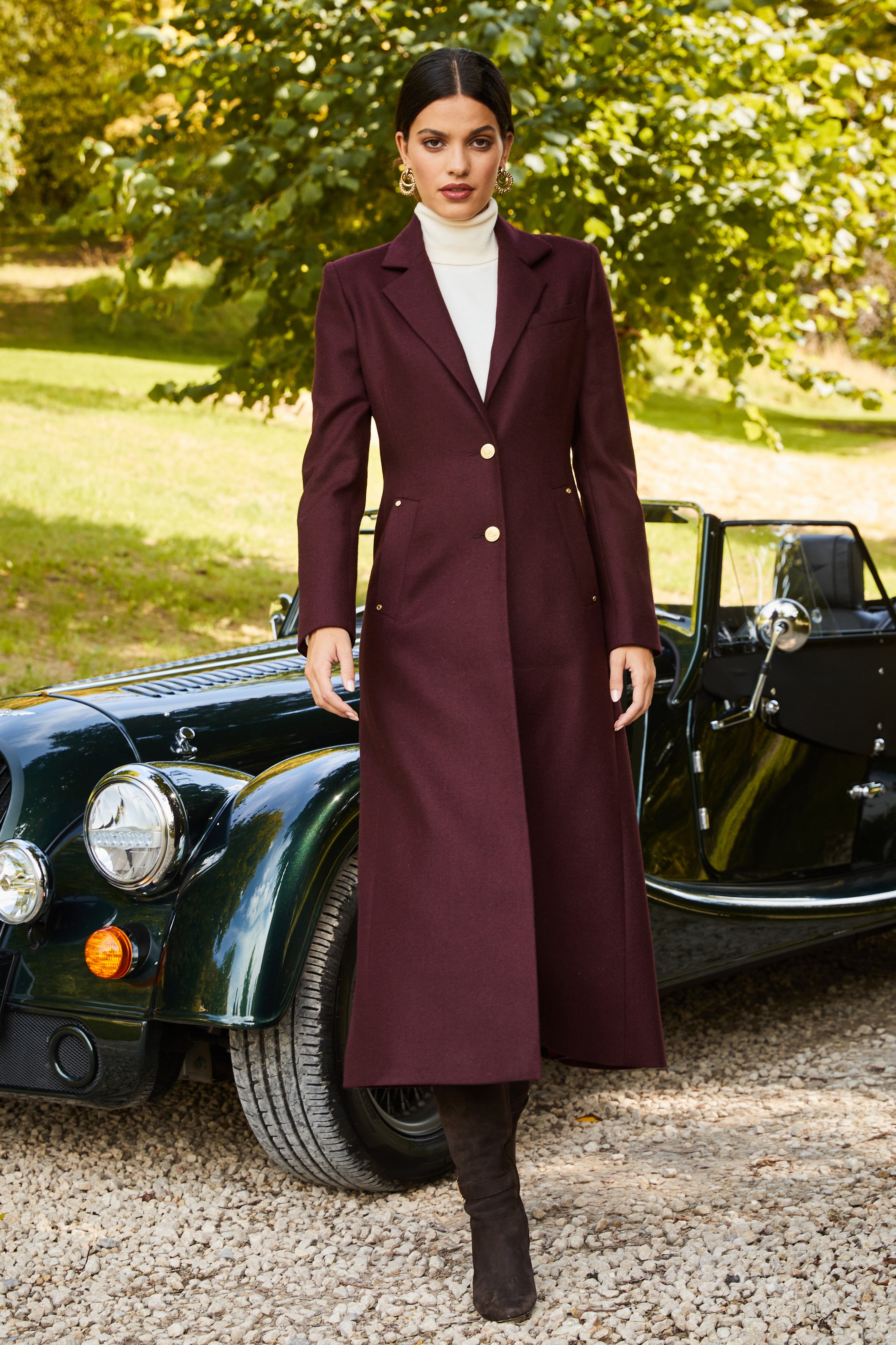 Full Length Regency Coat (Mulberry) – Holland Cooper