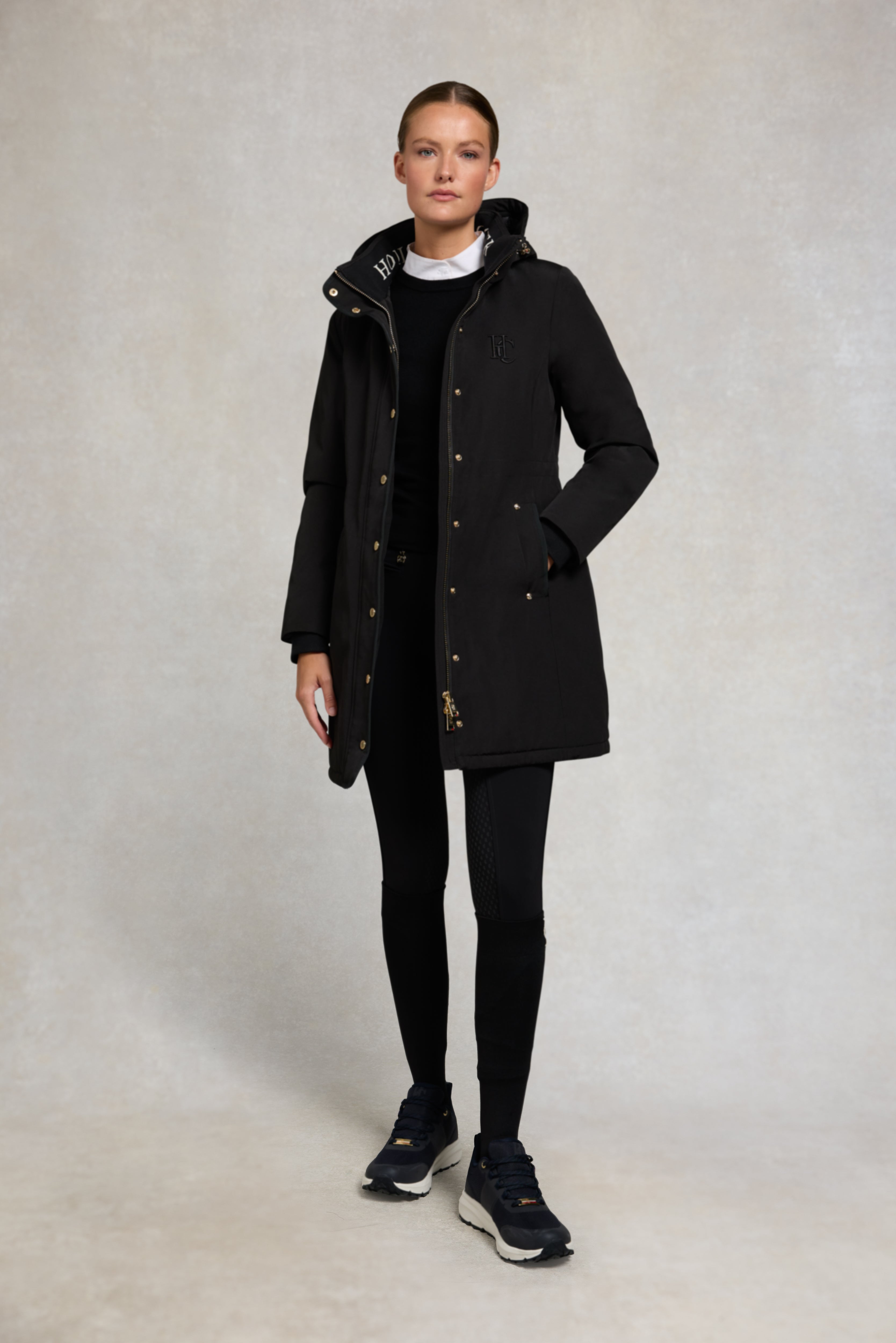 Team Waterproof Coat (Black) – Holland Cooper