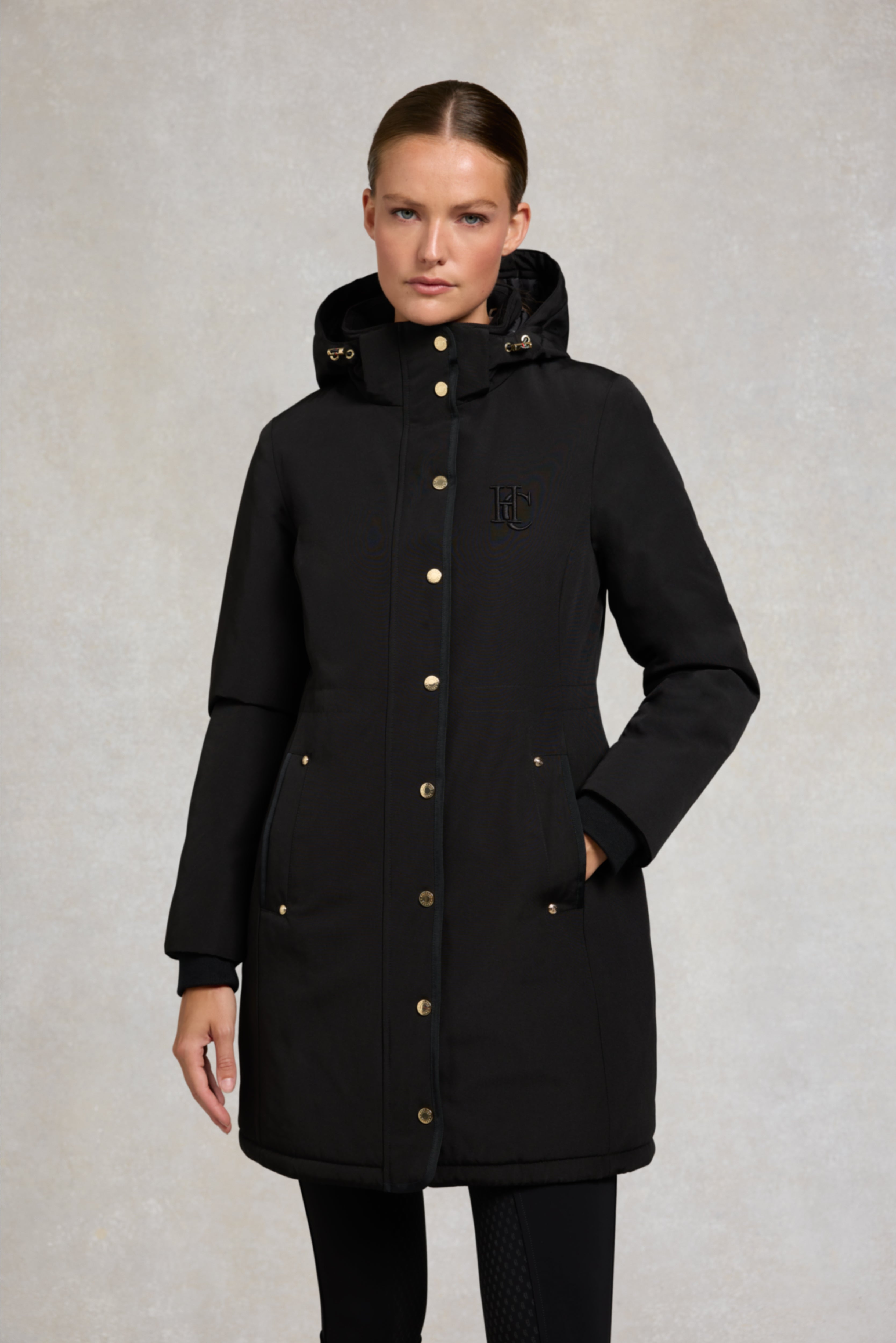 Team Waterproof Coat (Black) – Holland Cooper