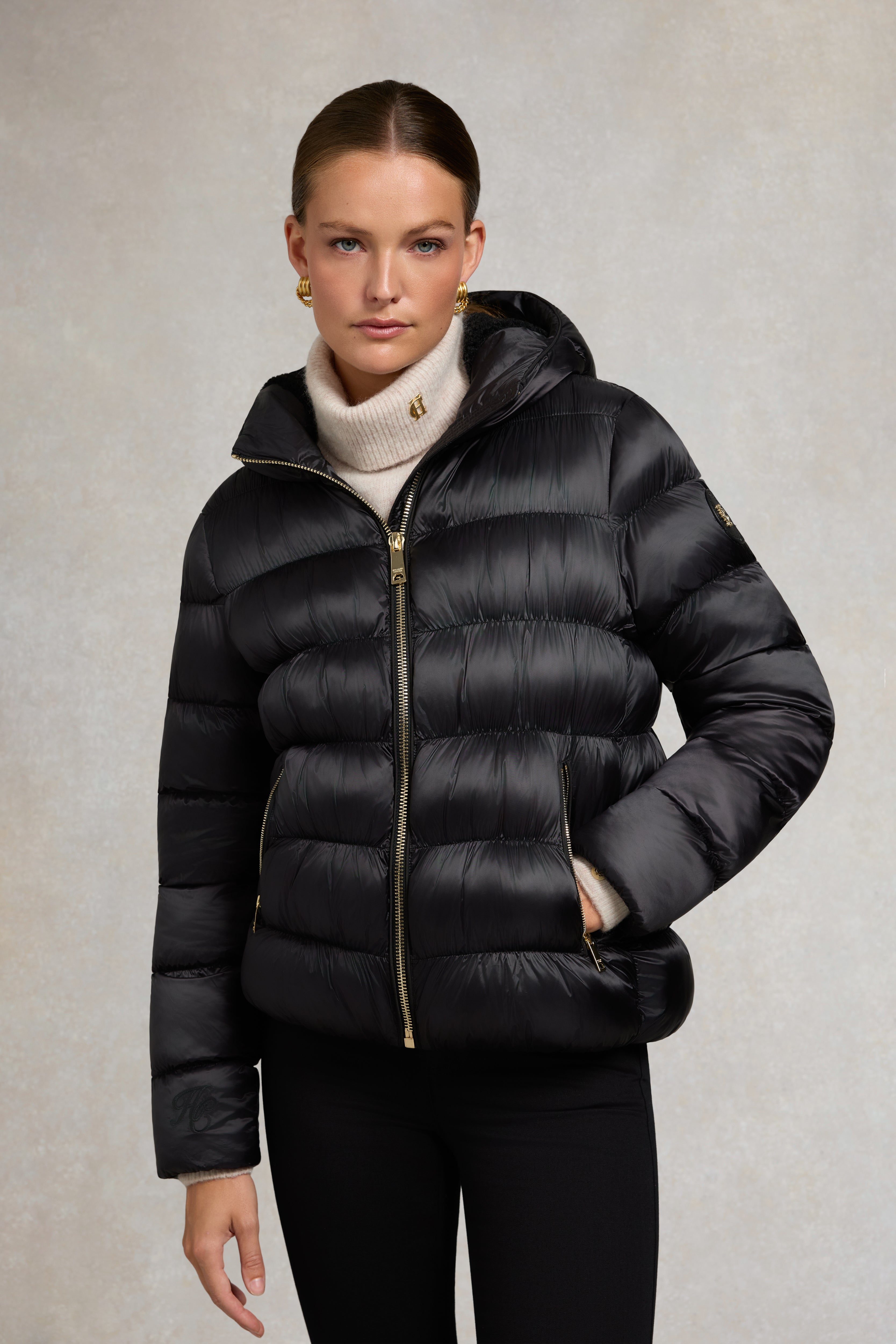 Harrow Padded Jacket (Deep Black) – Holland Cooper