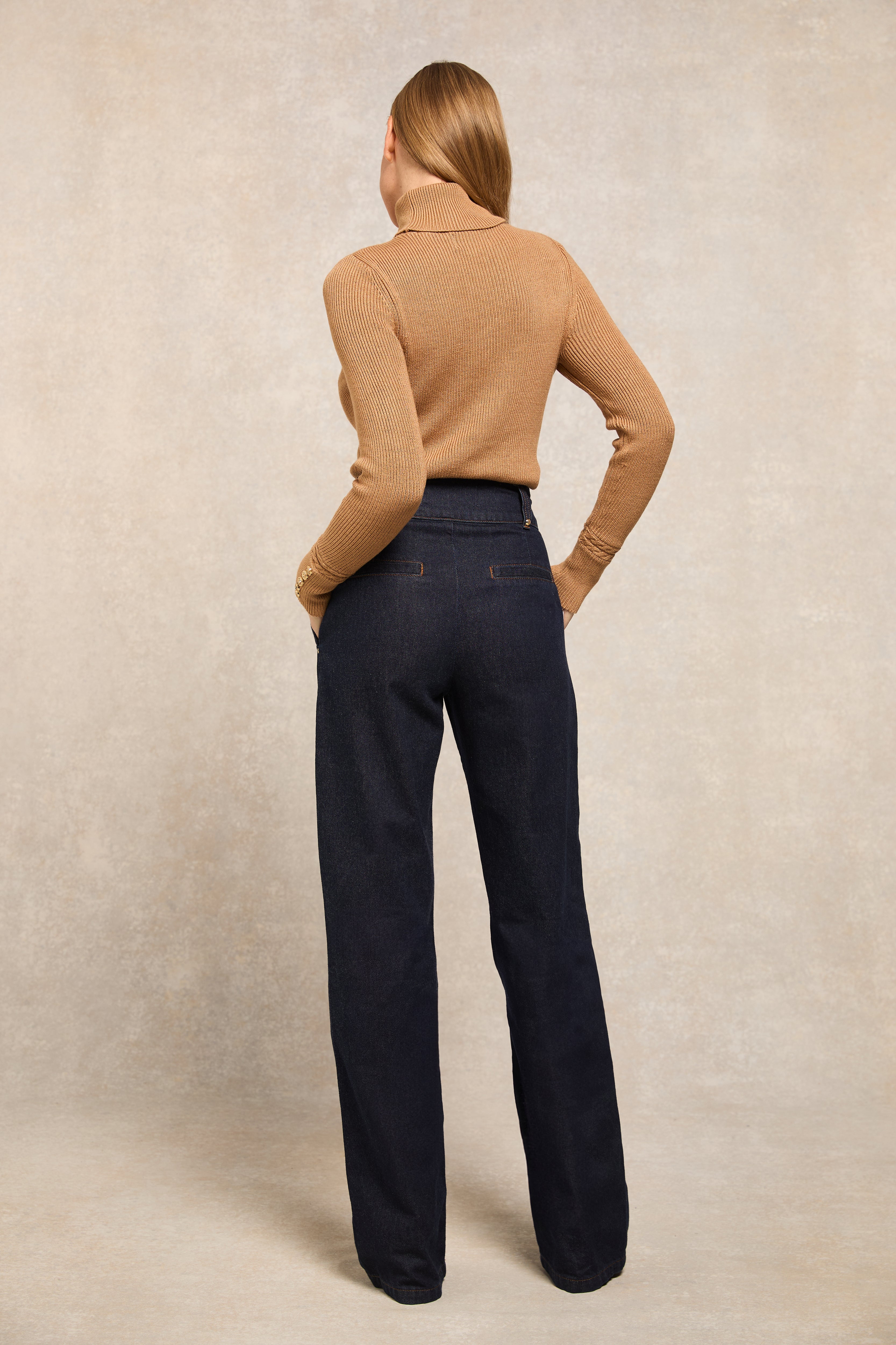 Tailored Wide Leg Jean (Deep Indigo) – Holland Cooper