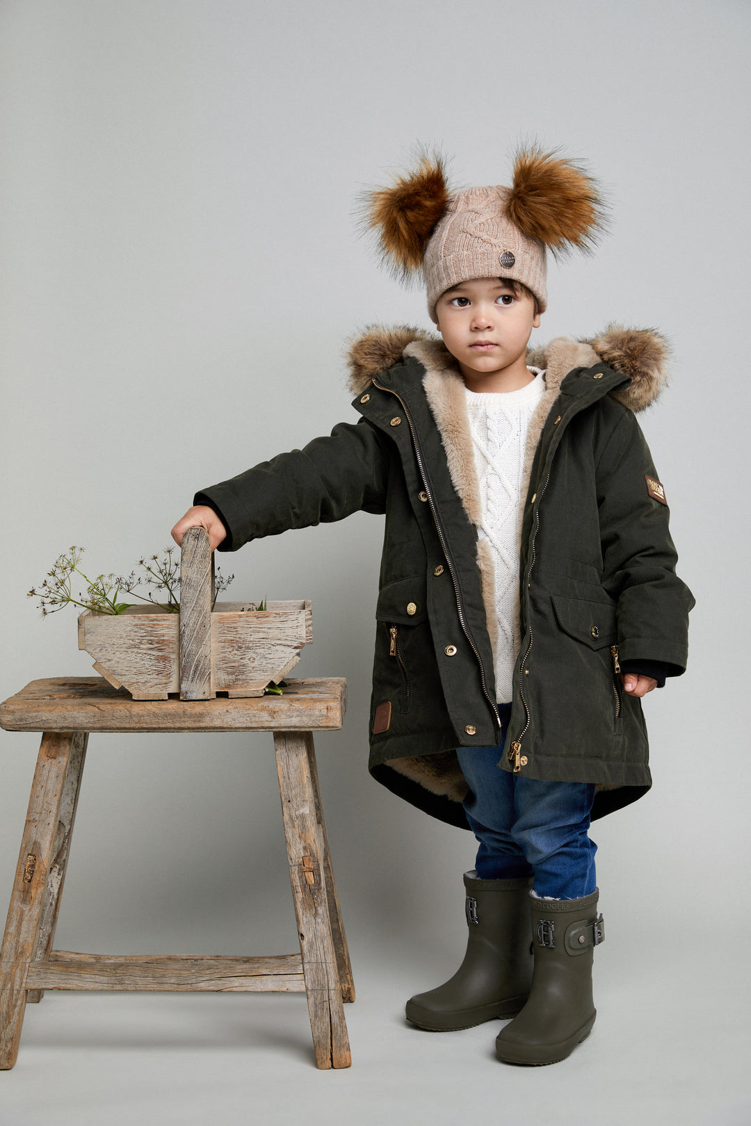 Mini Me - Matte Green Wellies (Matte Green) – Holland Cooper