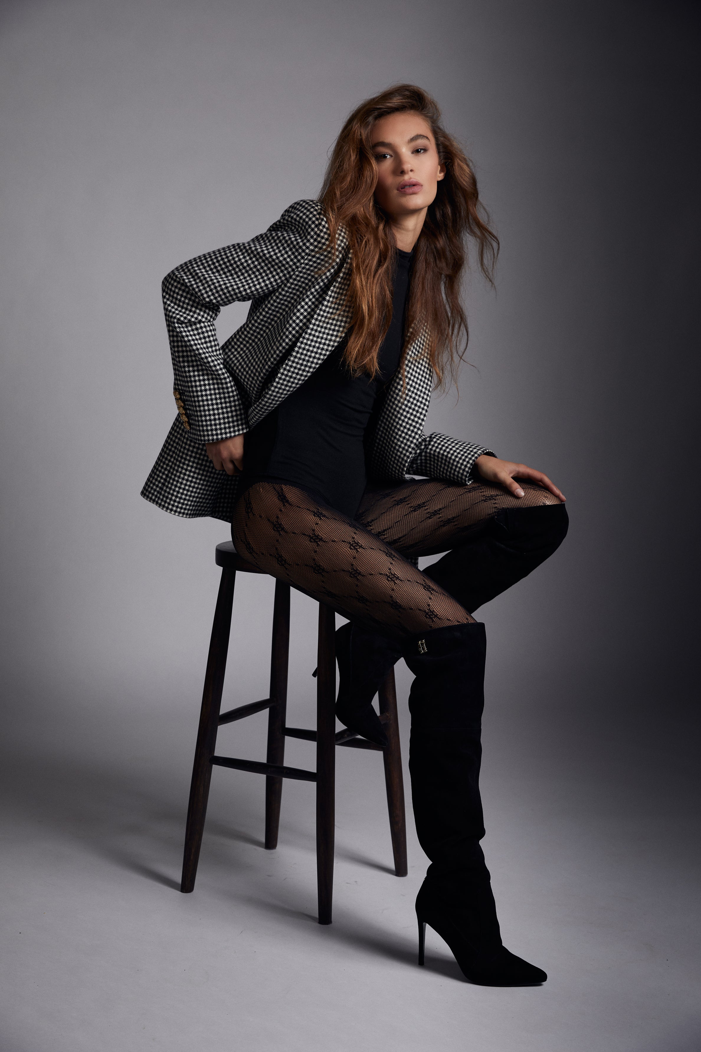 Monogram Tights (Black) – Holland Cooper