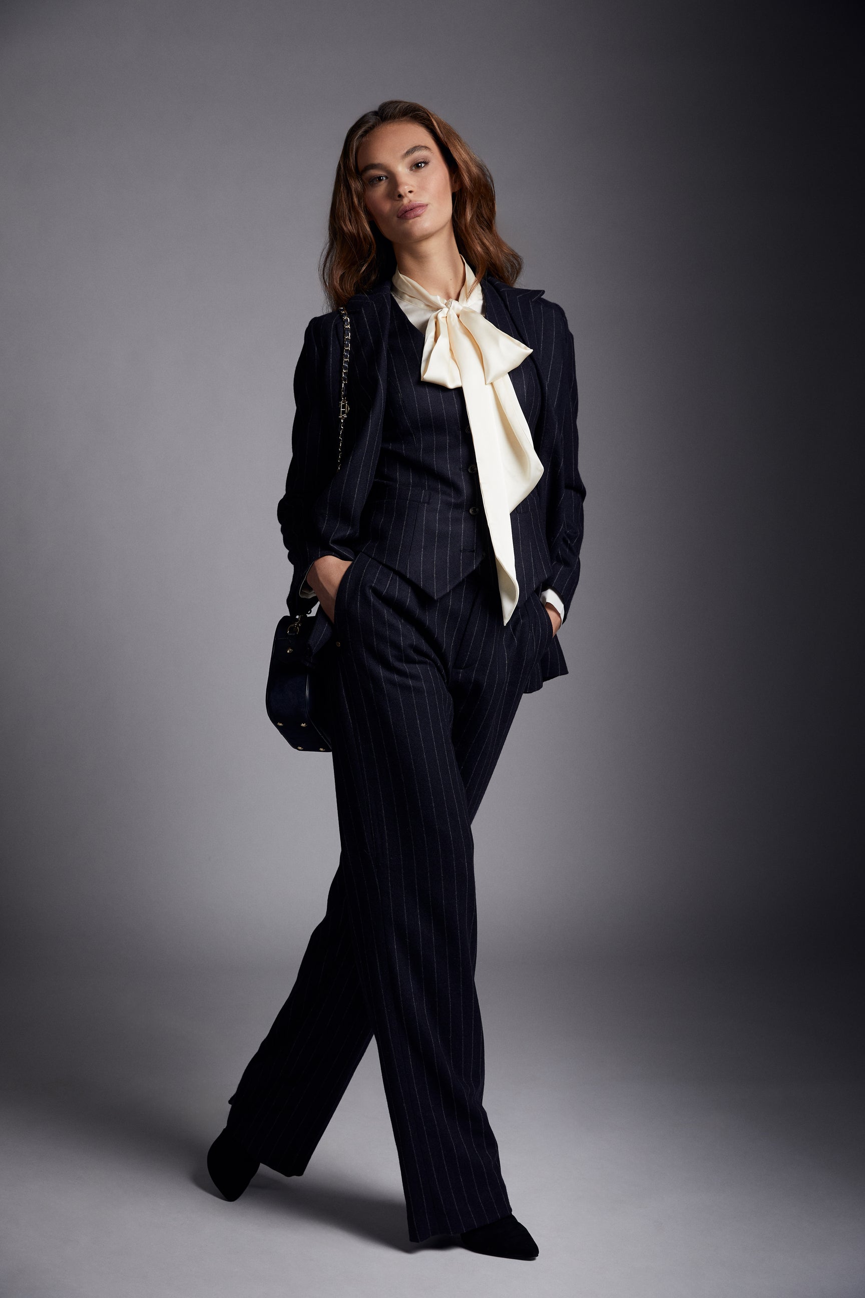 The Navy Chalk Pin Stripe Suit – Holland Cooper