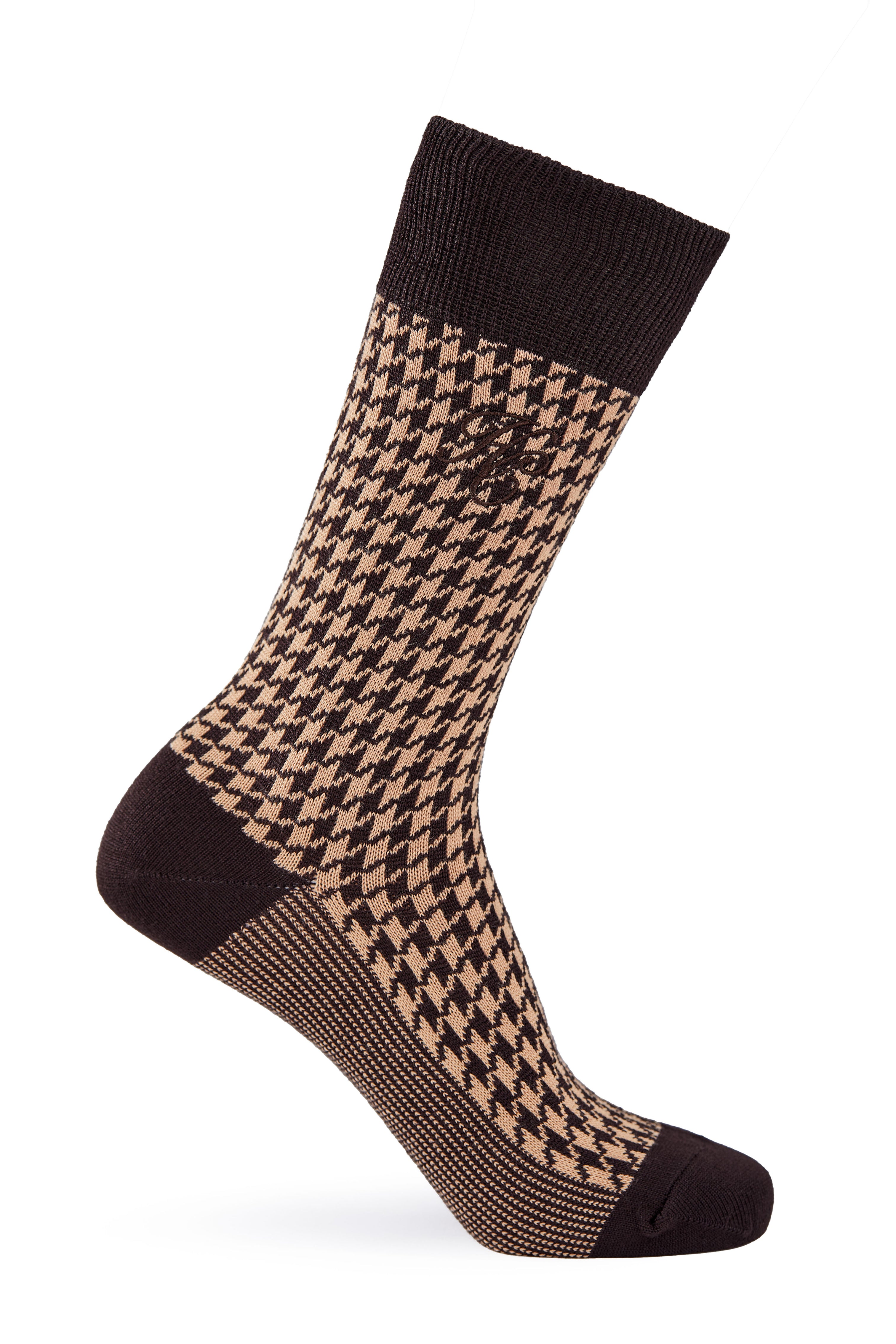 Men's Sock Gift Box (Chocolate Houndstooth Set) – Holland Cooper