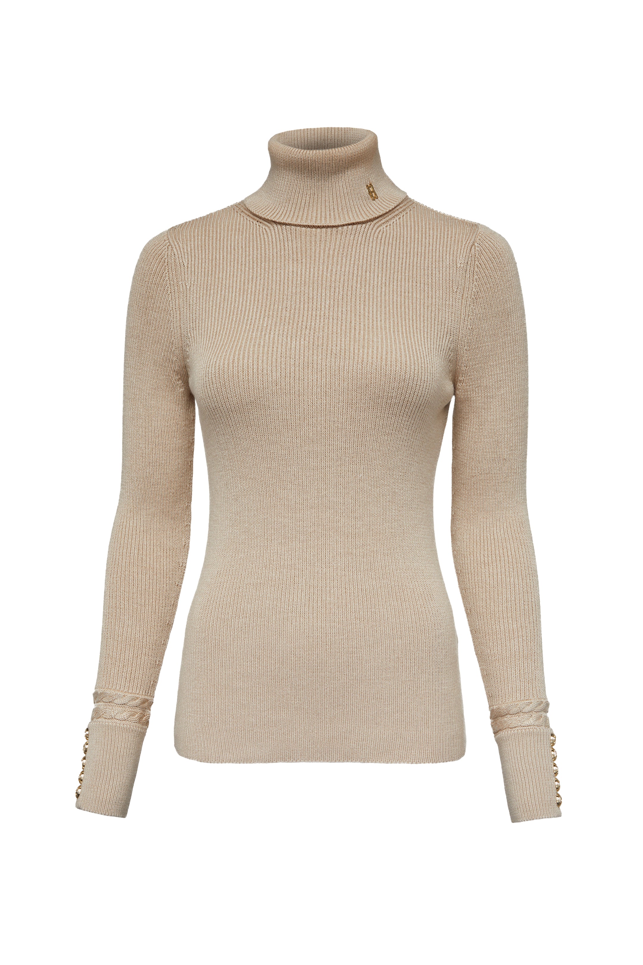 Painswick Roll Neck Knit (Biscuit) – Holland Cooper