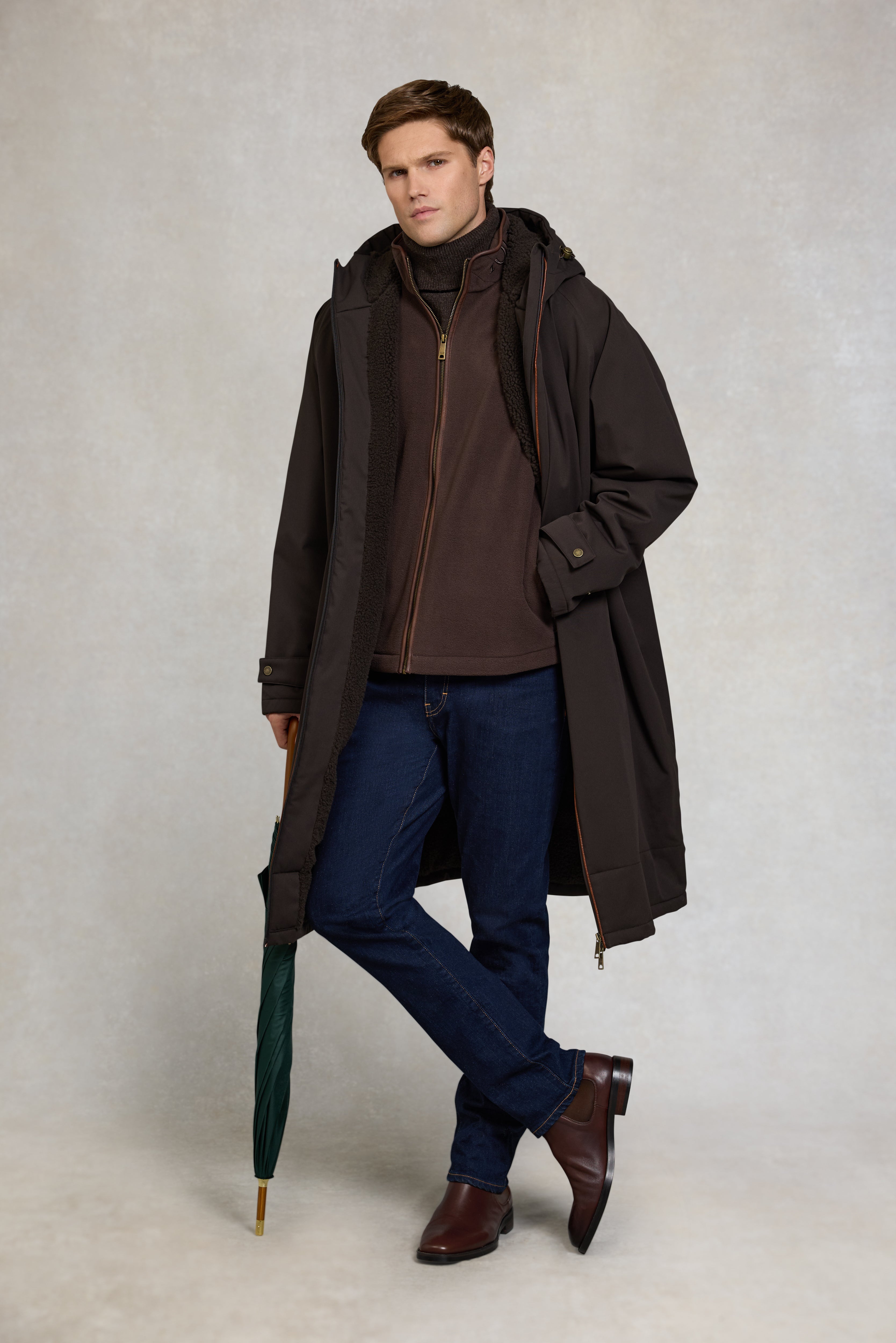 Men's One-Size Waterproof Coat (Chocolate) – Holland Cooper