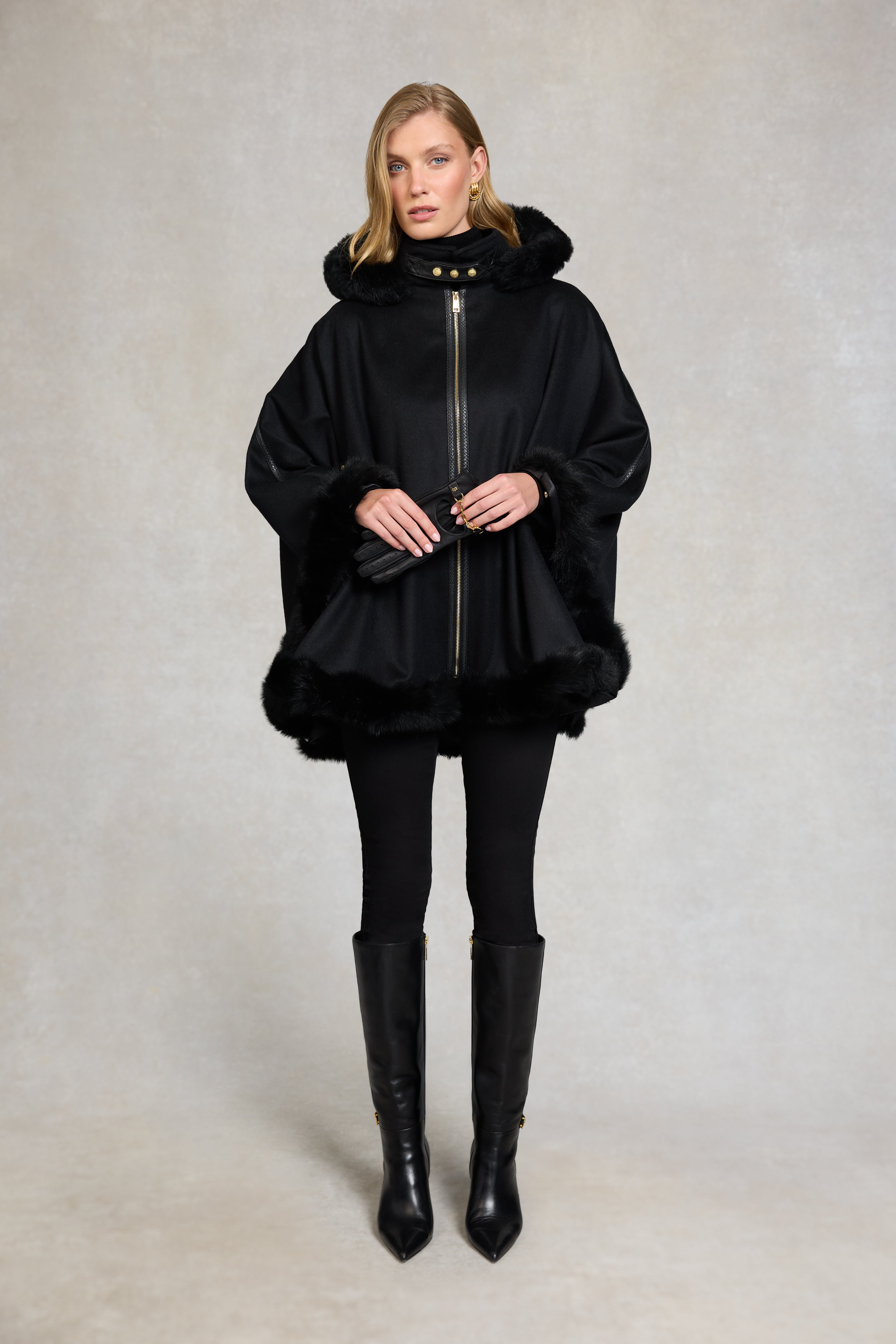 Kensington Gold Label Cape (Soft Black) – Holland Cooper