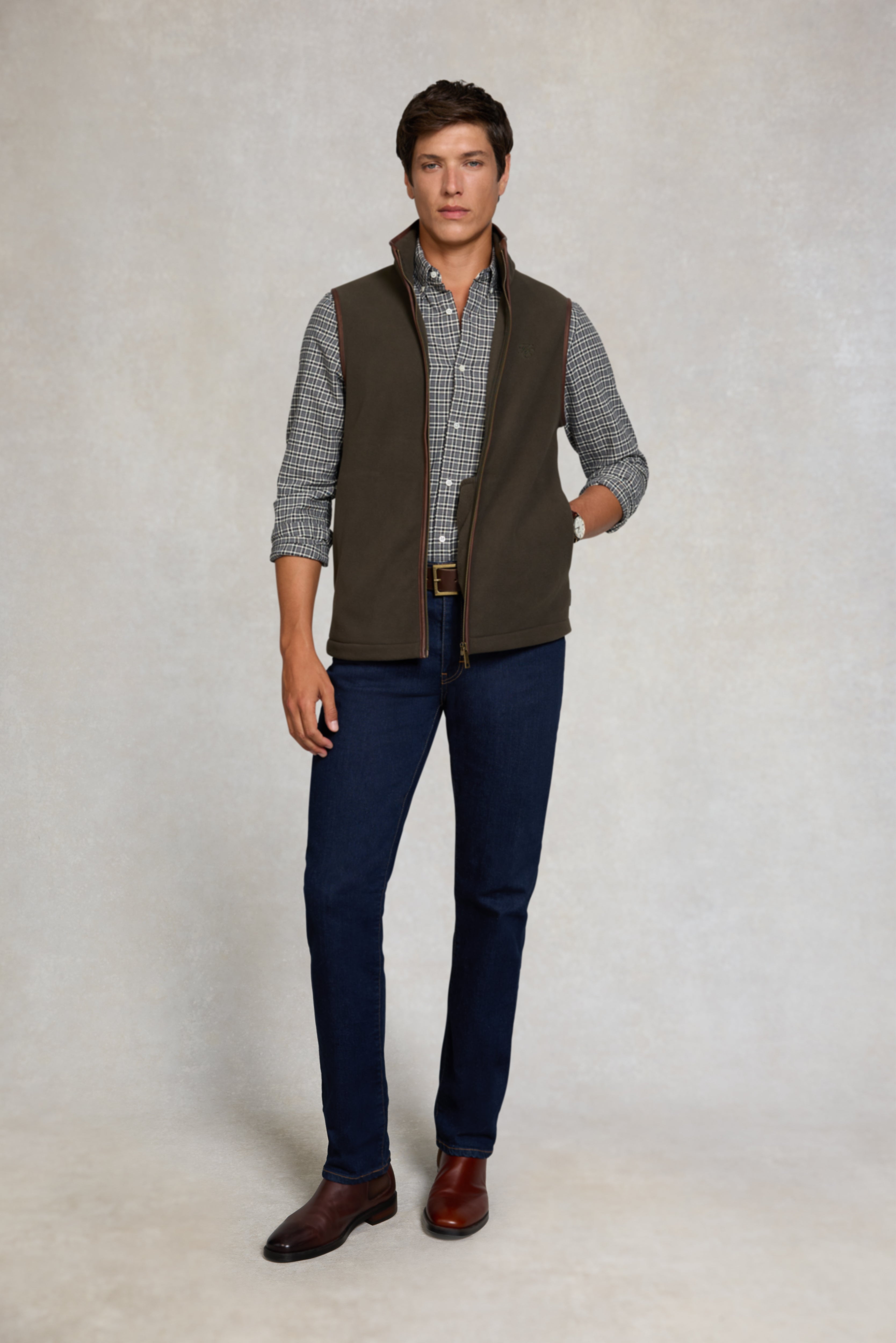 Men's Classic Woven Button Down Shirt (Copthorne Grey) – Holland Cooper