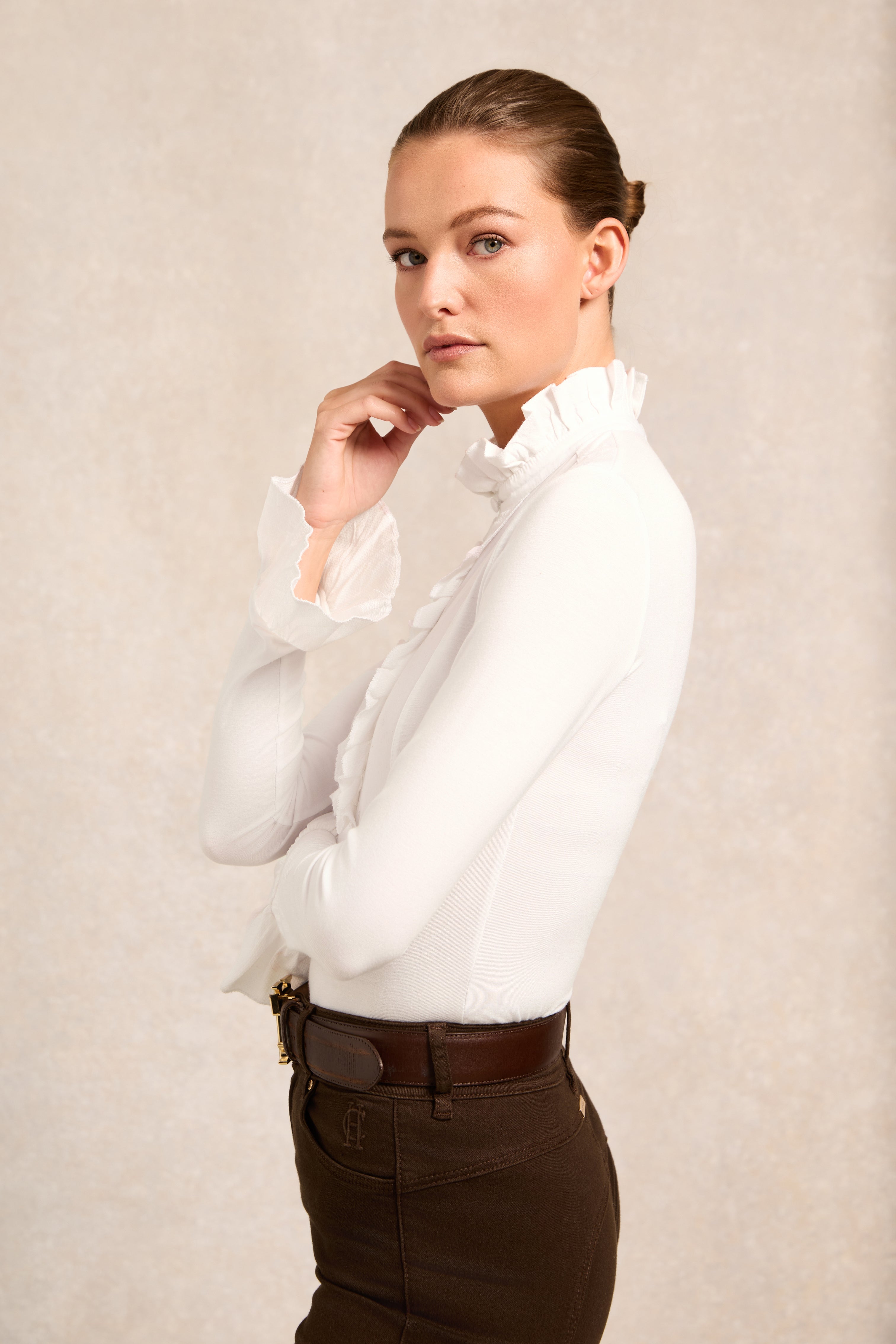 Melissa Jersey Blouse (White) – Holland Cooper