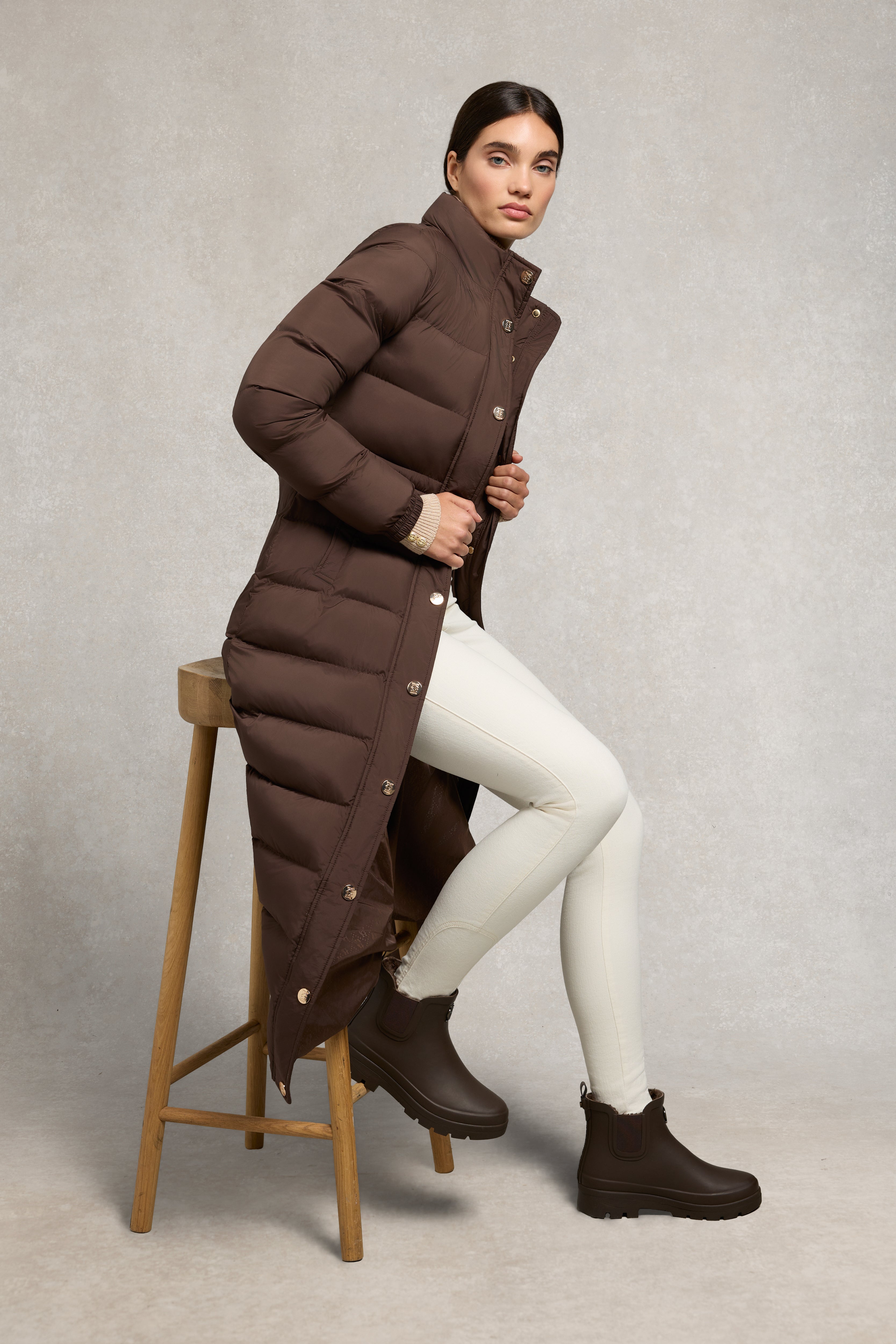 Sherpa Lined Chunky Chelsea Wellington (Chocolate) – Holland Cooper