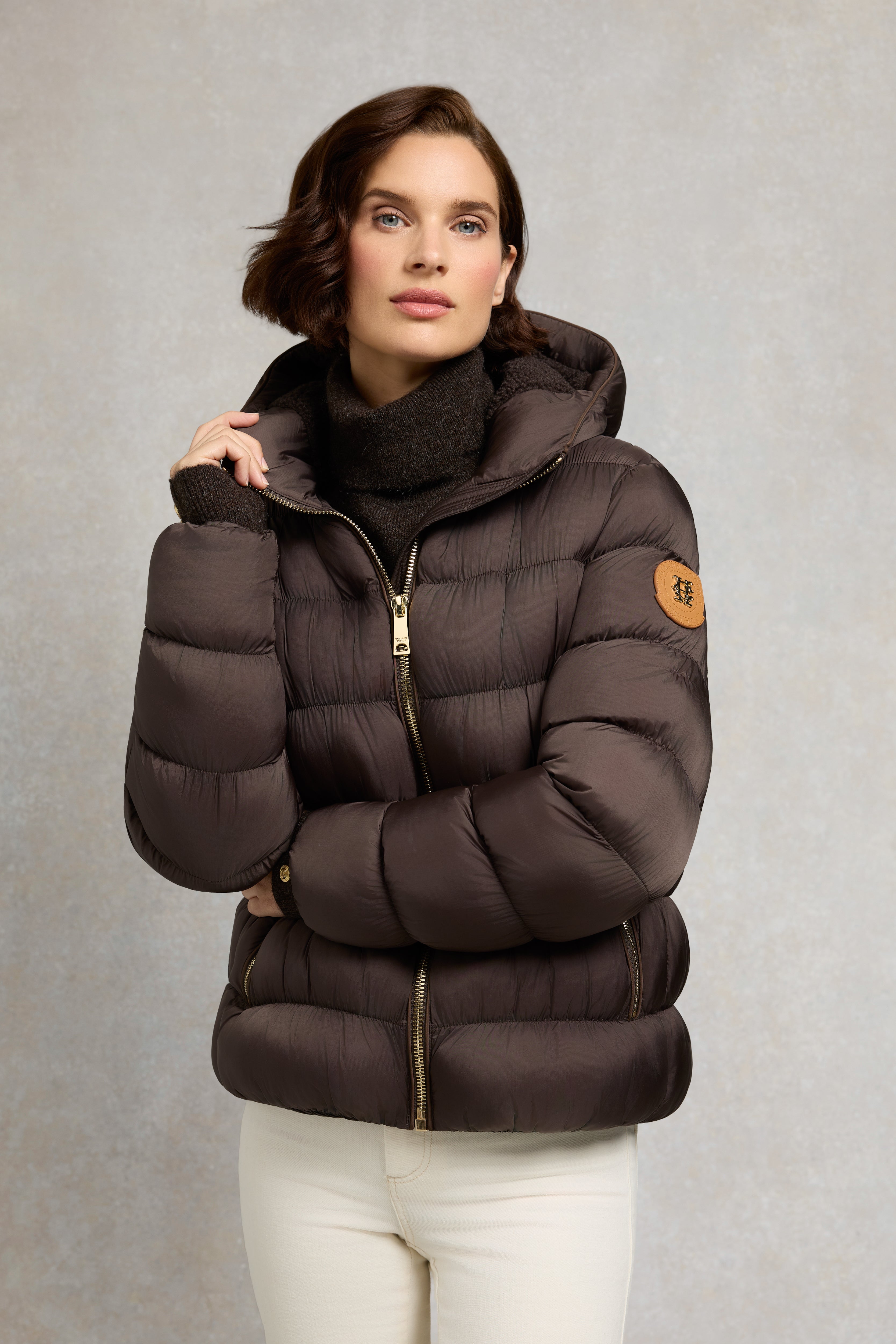 Harrow Padded Jacket (Chocolate) – Holland Cooper