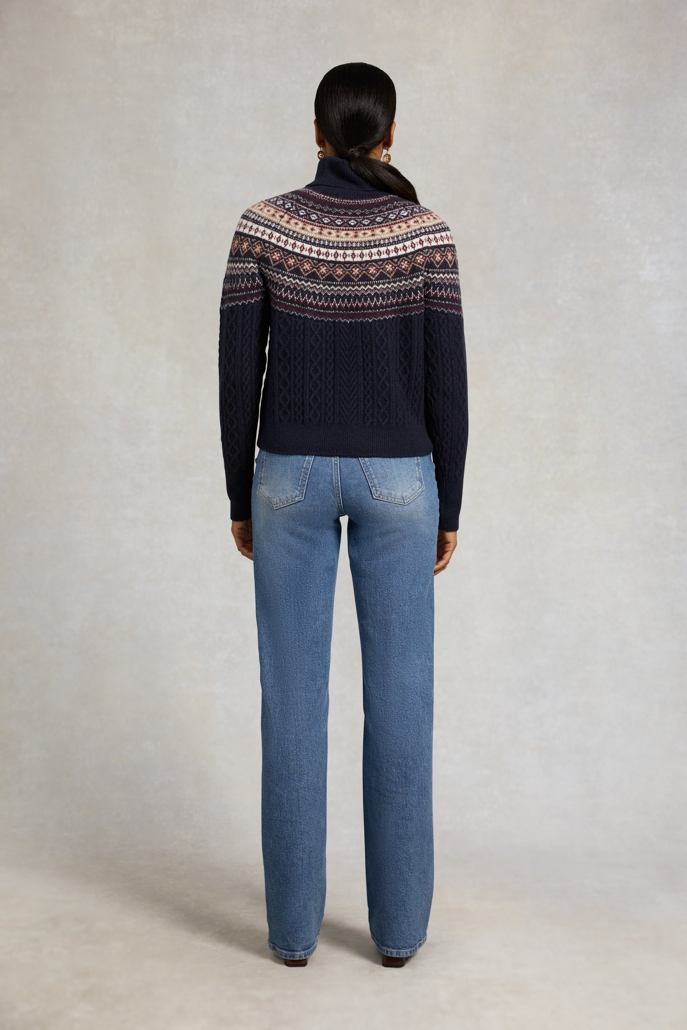 Rebecca Roll Neck Knit (Ink Navy) – Holland Cooper