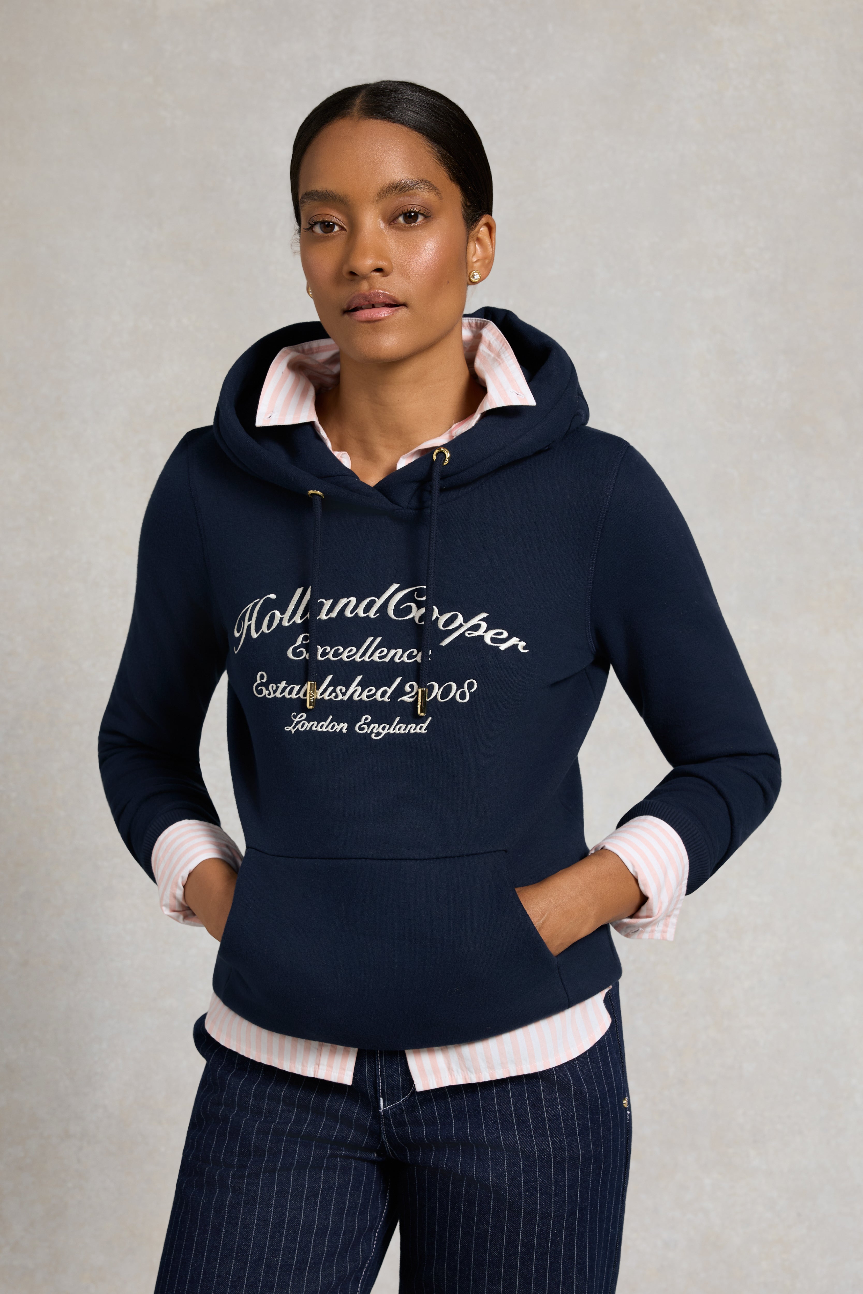 Ivy League Hoodie (Ink Navy) – Holland Cooper