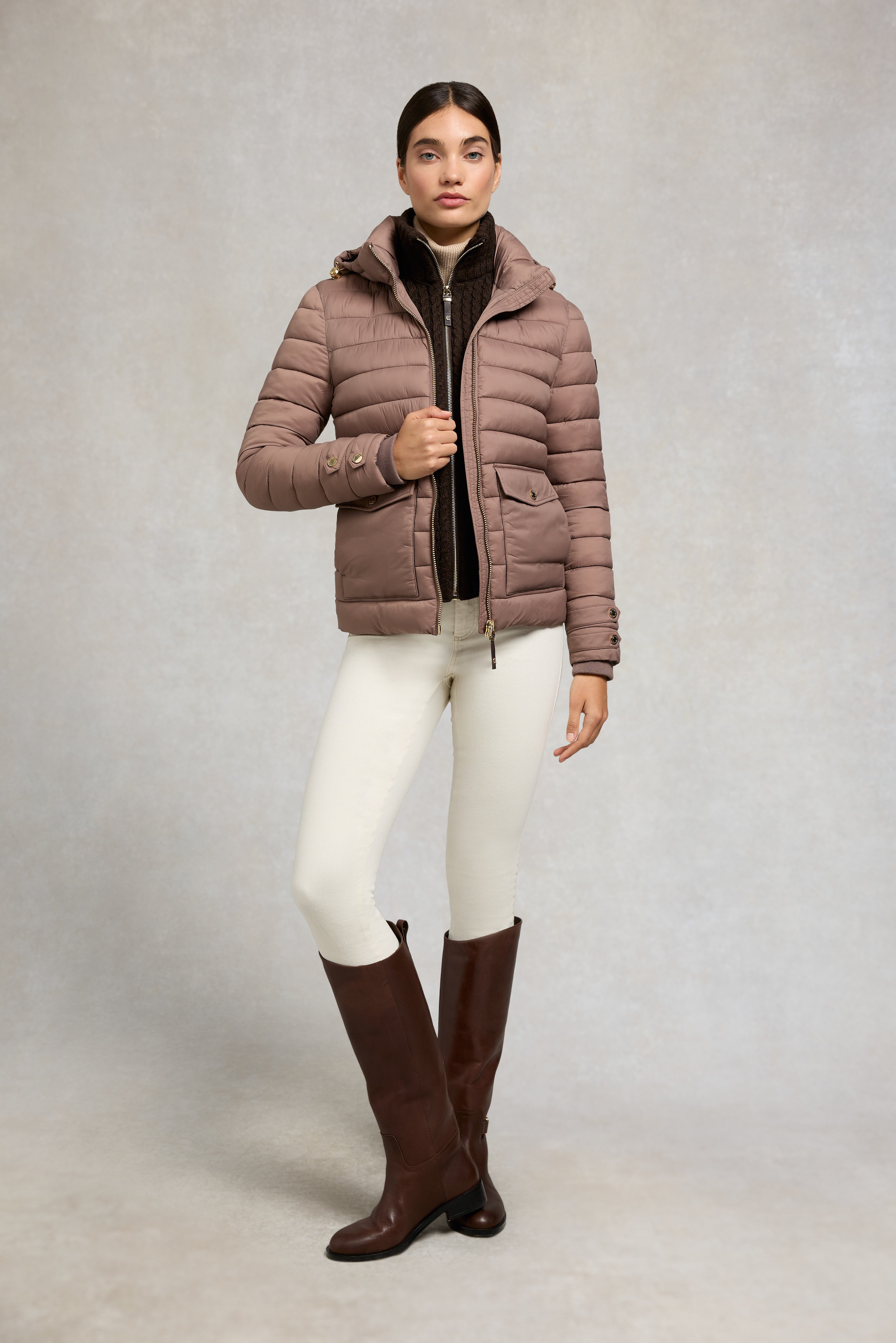 Pearson Hybrid Jacket (Mushroom) – Holland Cooper