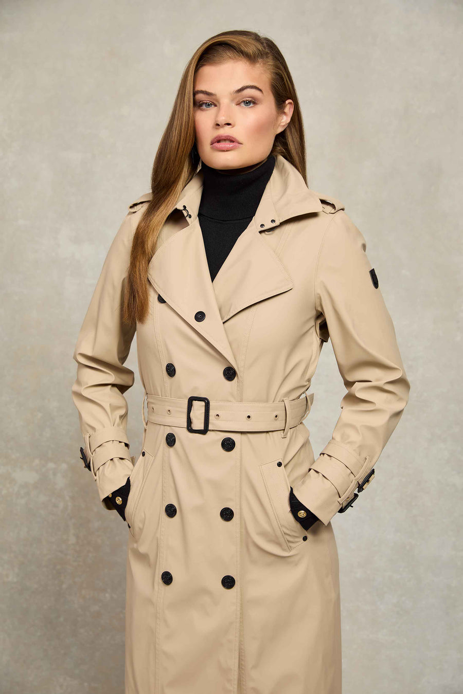 Full Length Kendal Waterproof Trench Coat (Stone) – Holland Cooper