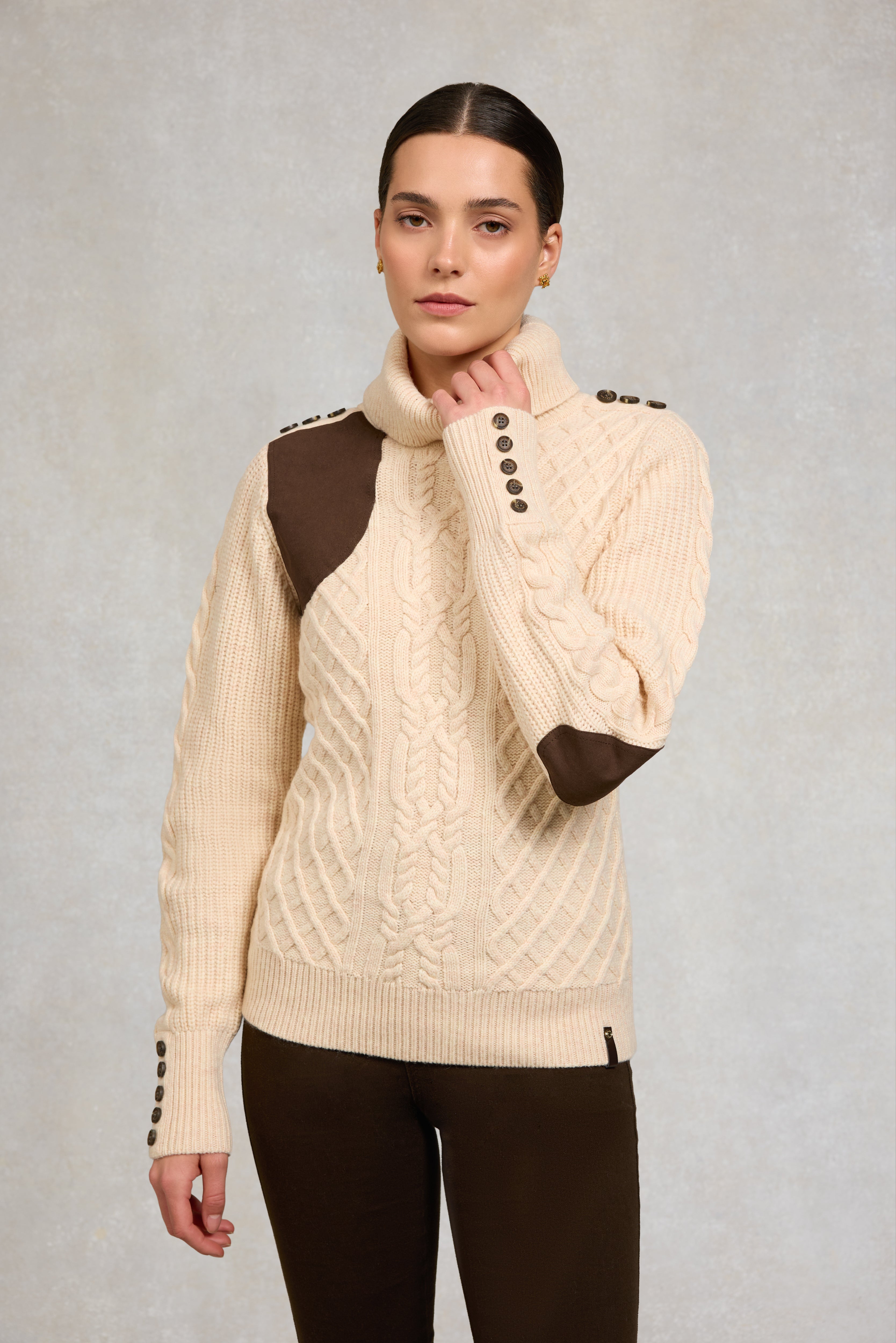 Country Roll Neck Knit (Oatmeal) – Holland Cooper