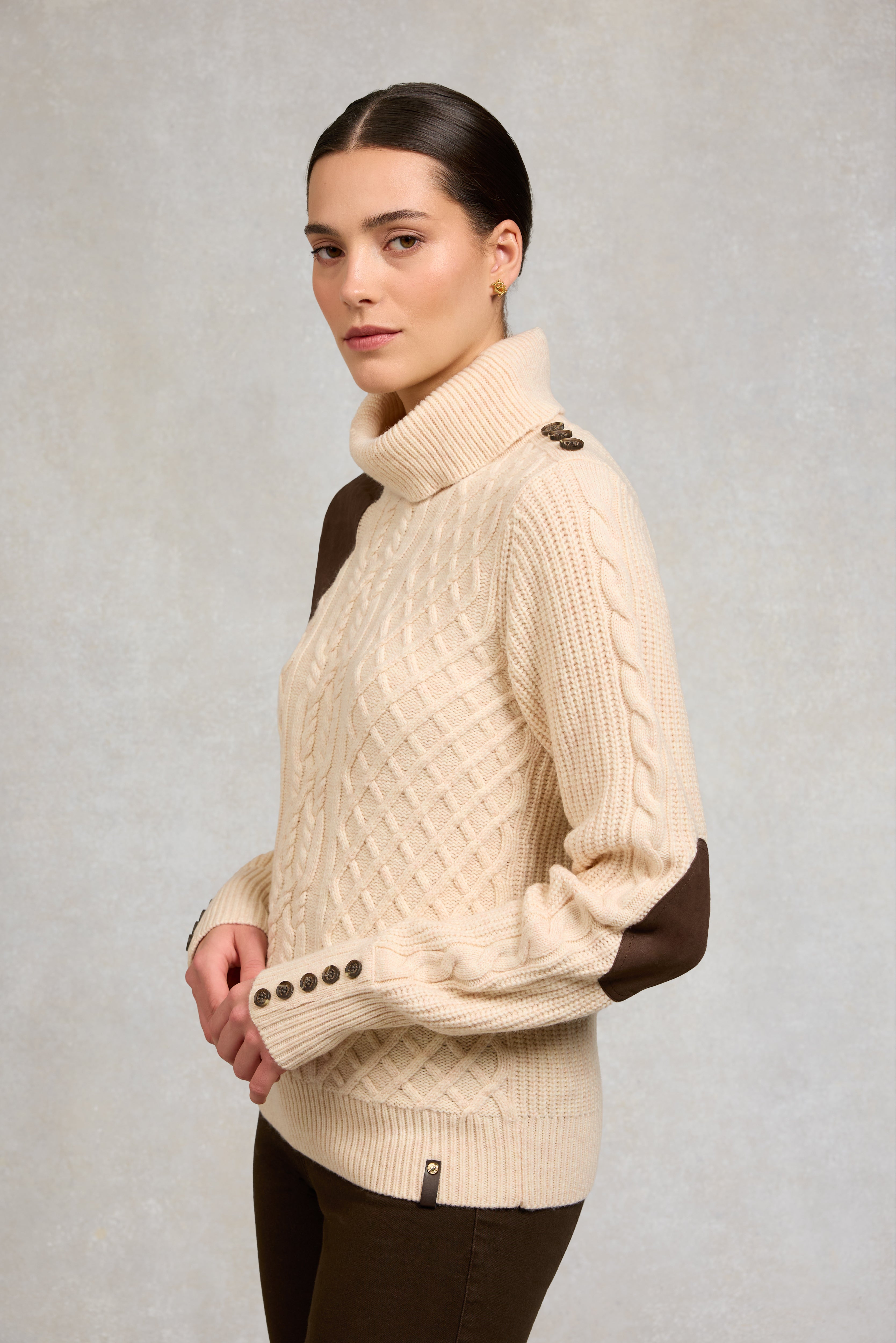 Country Roll Neck Knit (Oatmeal) – Holland Cooper