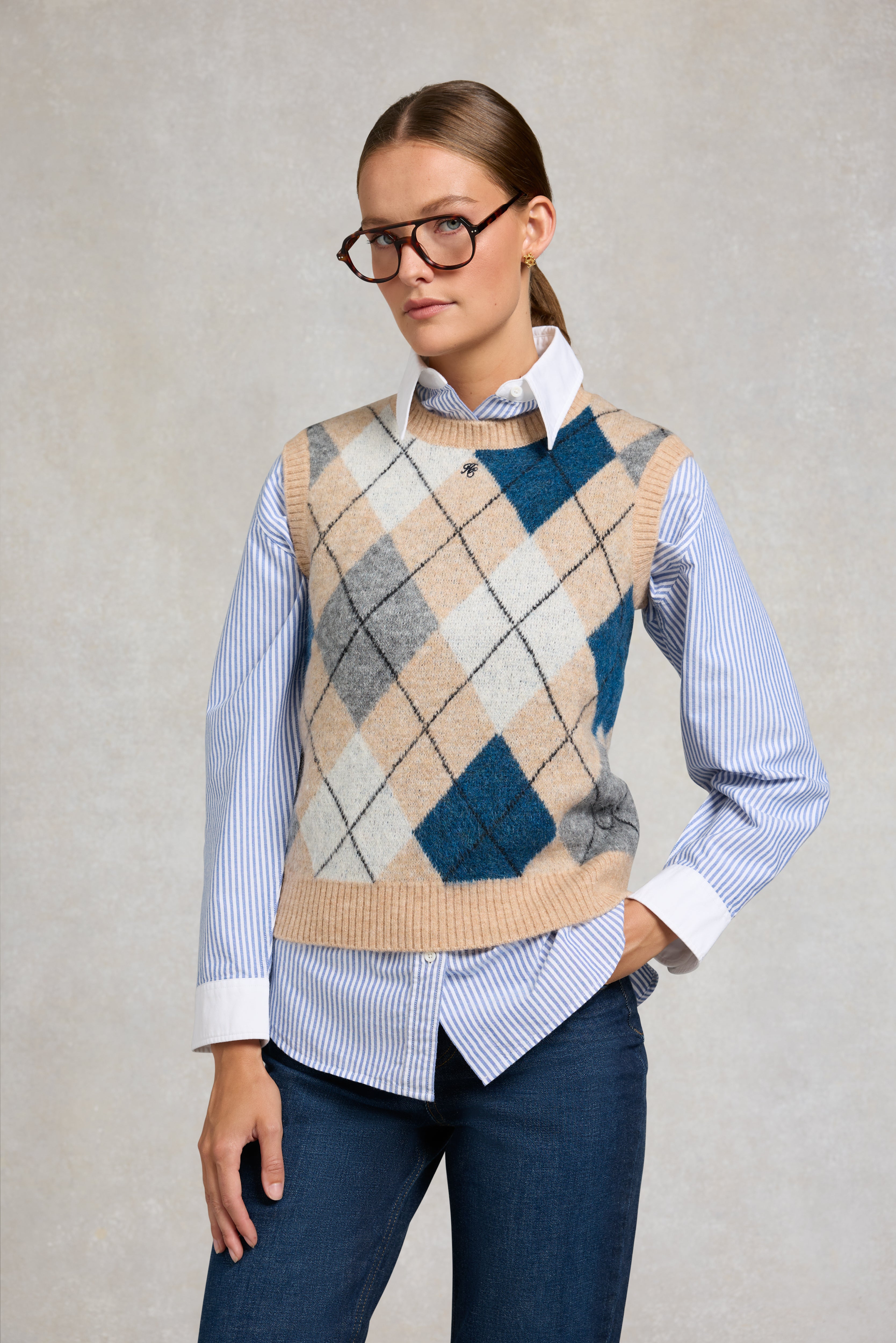 Amy Knitted Tank (Camel) – Holland Cooper