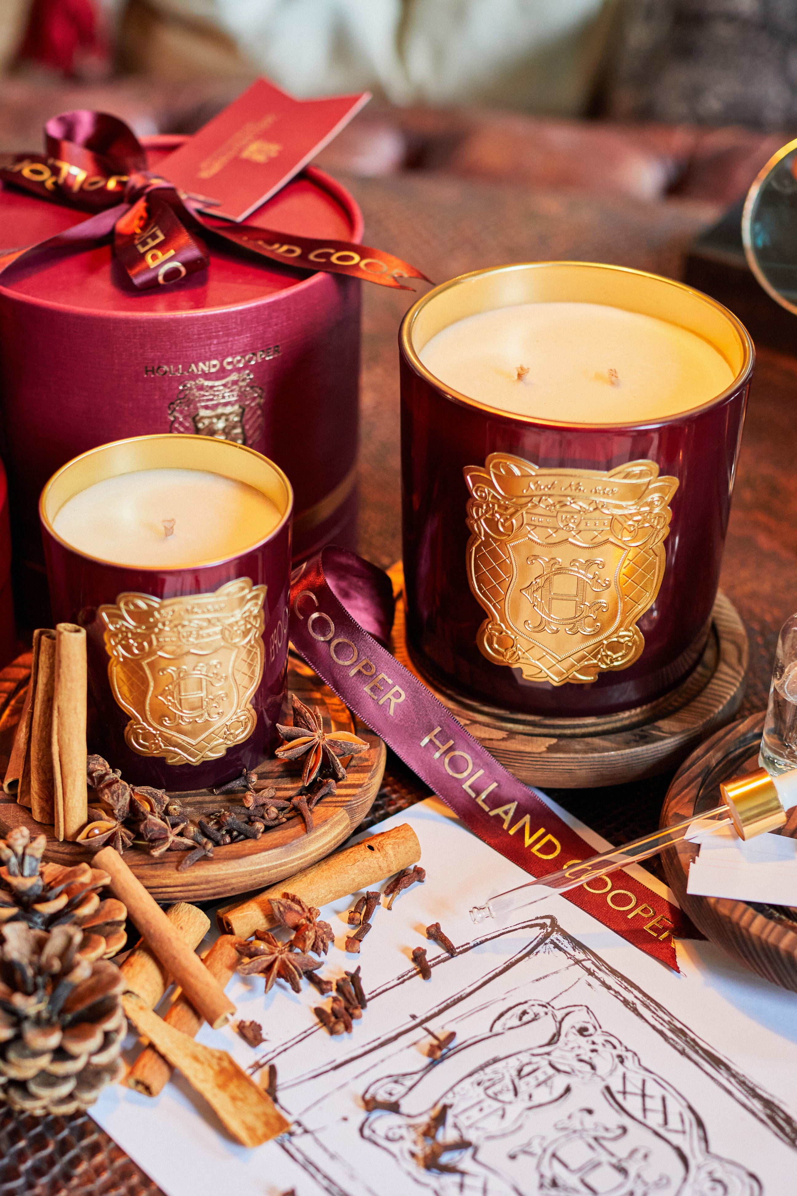 Double Wick Candle (Noel) – Holland Cooper