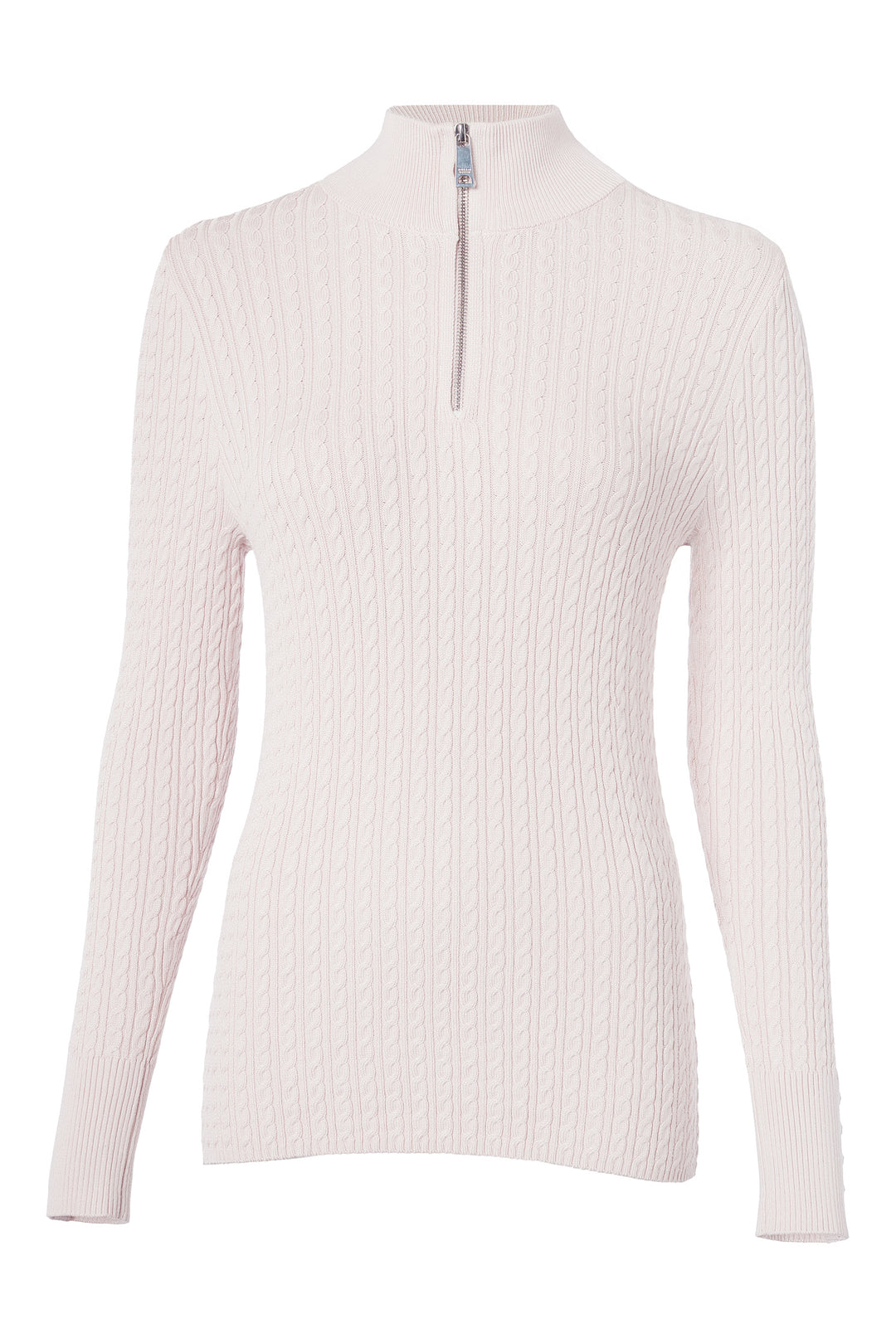 Ava Quarter Zip Knit (Soft Pink) – Holland Cooper