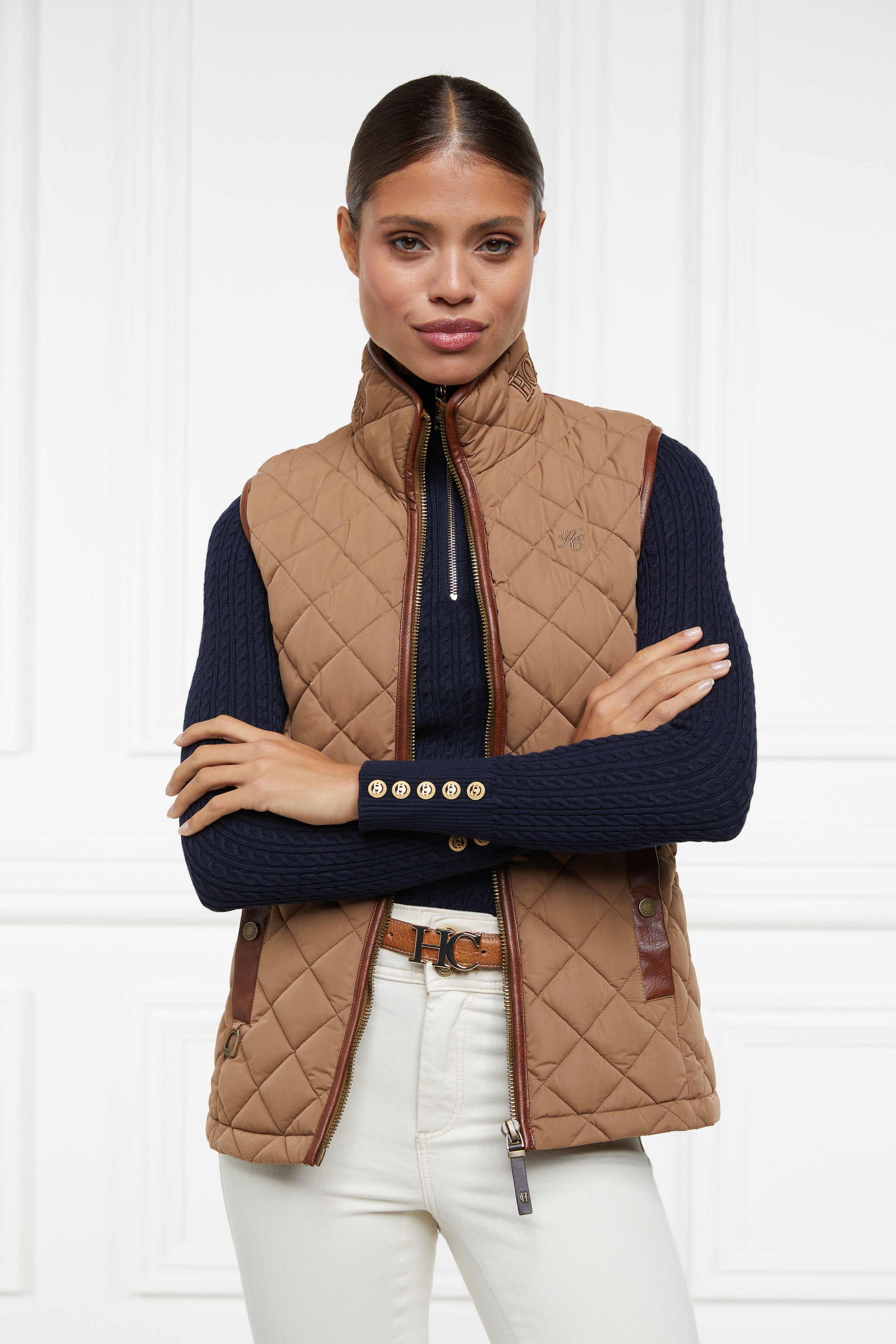 Ava Quarter Zip Knit (Ink Navy) – Holland Cooper