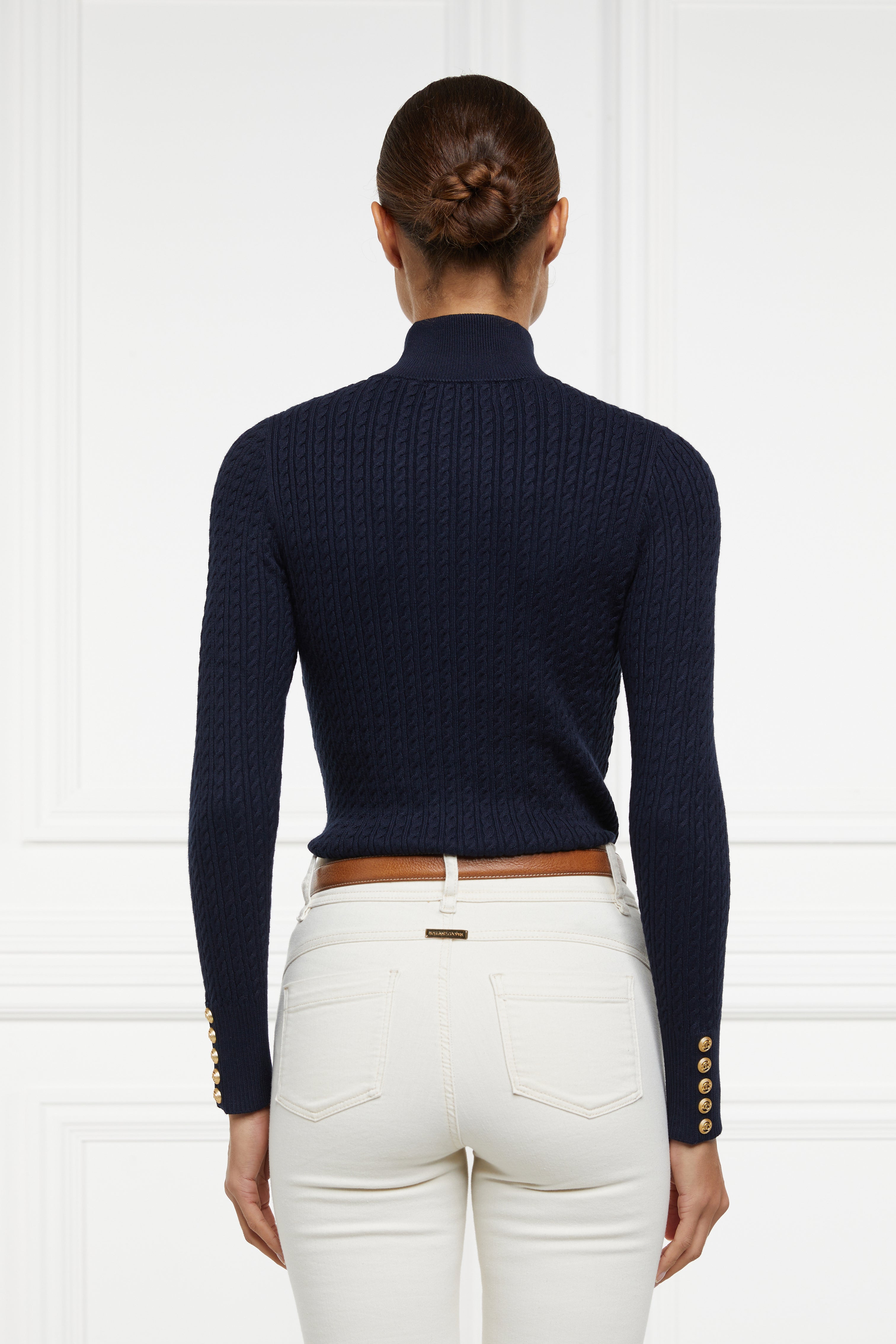 Ava Quarter Zip Knit (Ink Navy) – Holland Cooper
