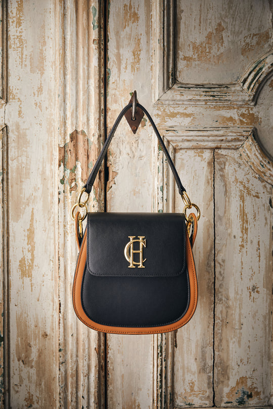 Chelsea Saddle Bag (Black Tan) – Holland Cooper