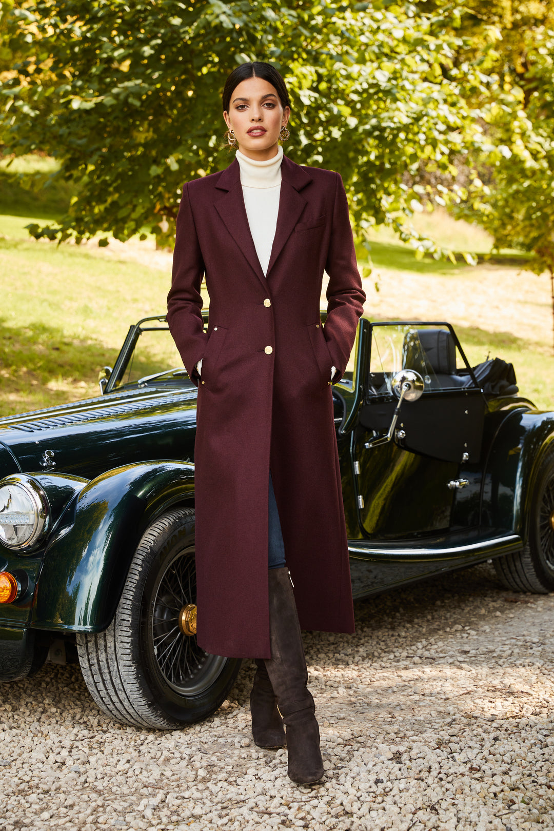Full Length Regency Coat (Mulberry) – Holland Cooper