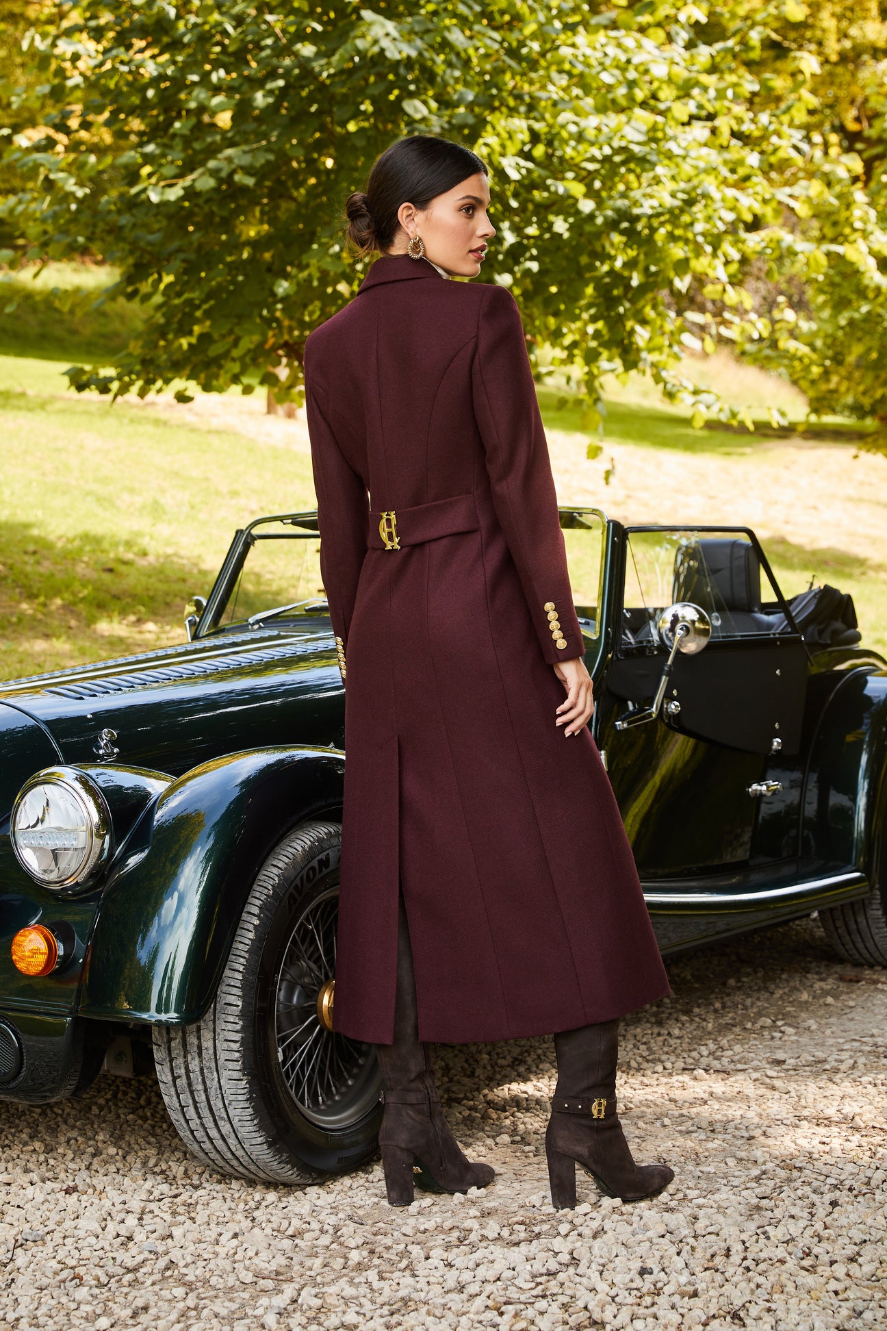 Full Length Regency Coat (Mulberry) – Holland Cooper