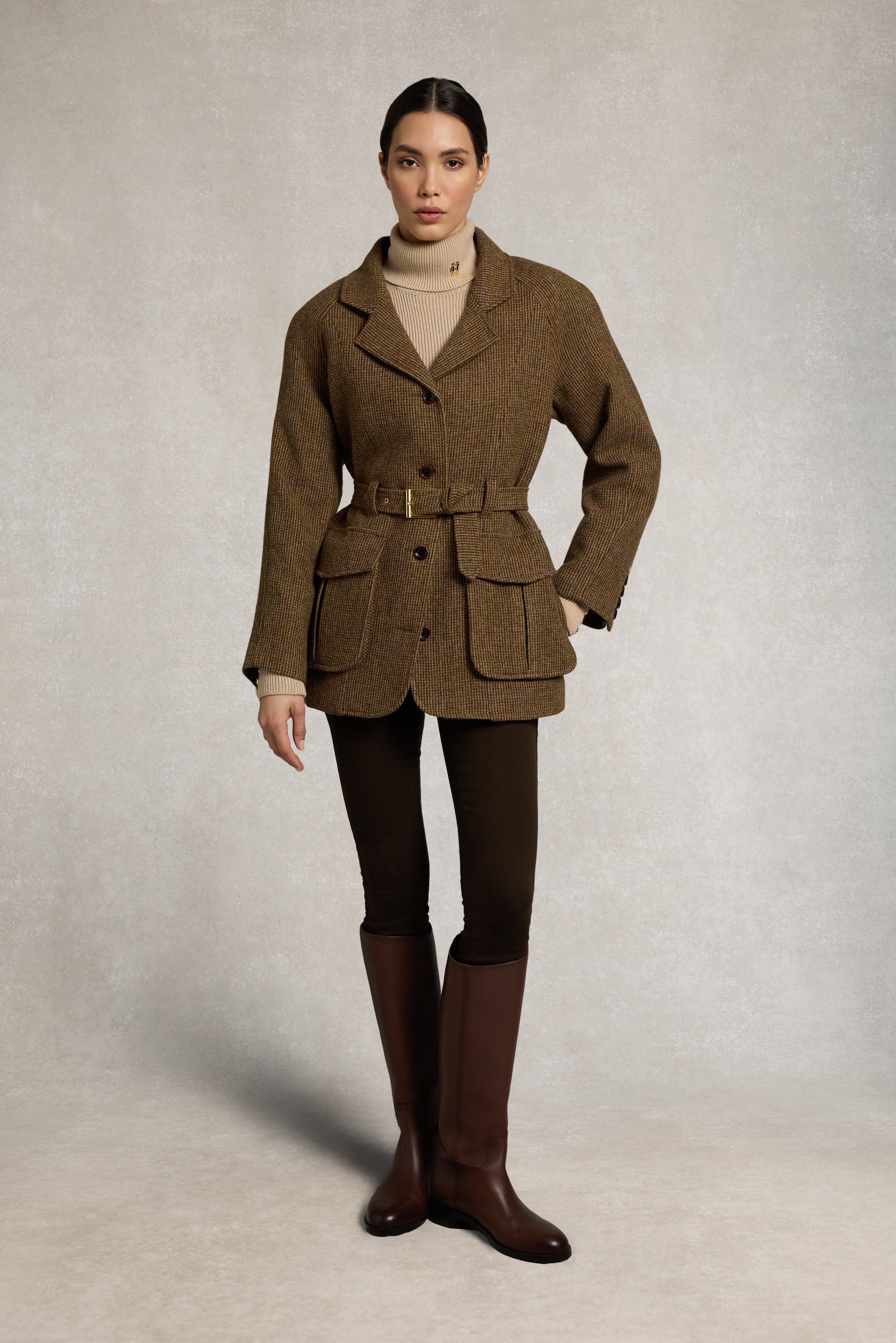 Cotswold Belted Jacket (Bamford Tweed) – Holland Cooper