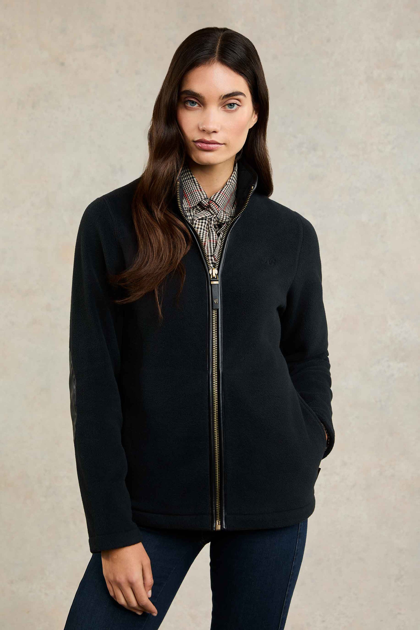 Country Fleece Jacket (Black) – Holland Cooper