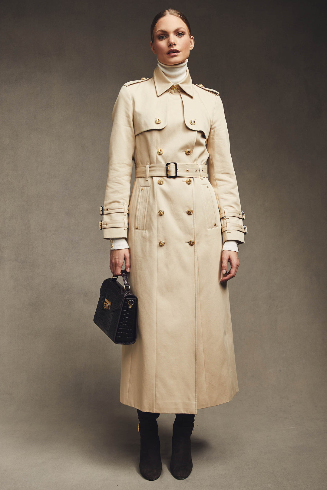 Gatcombe Full Length Trench Coat (Stone) – Holland Cooper