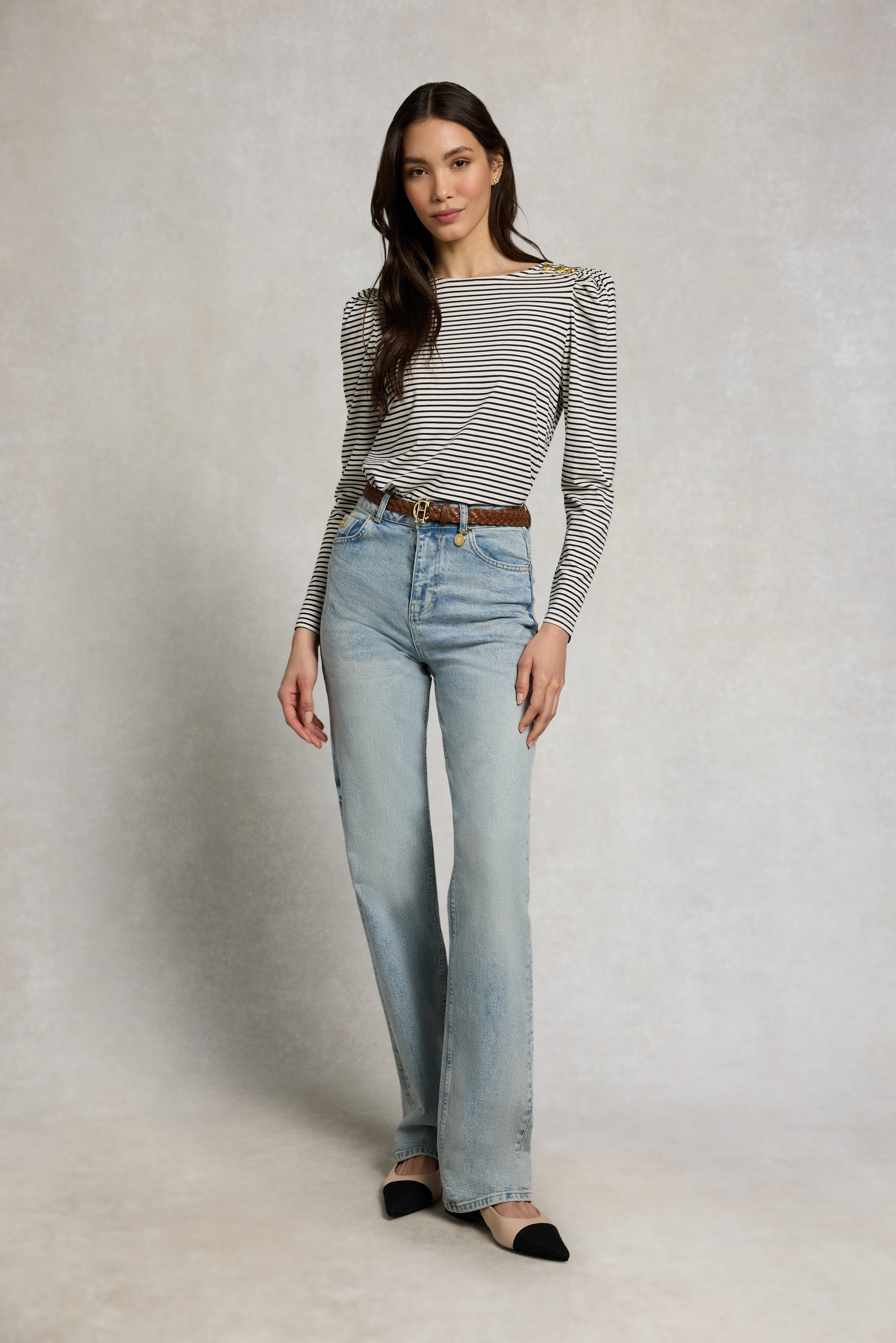Emma Top (White Ink Navy) – Holland Cooper