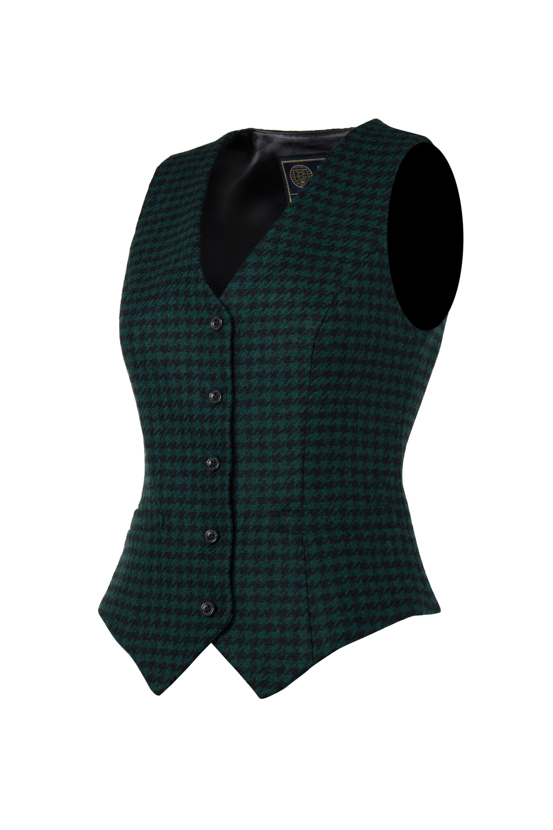Hampton Waistcoat (Emerald Houndstooth) – Holland Cooper