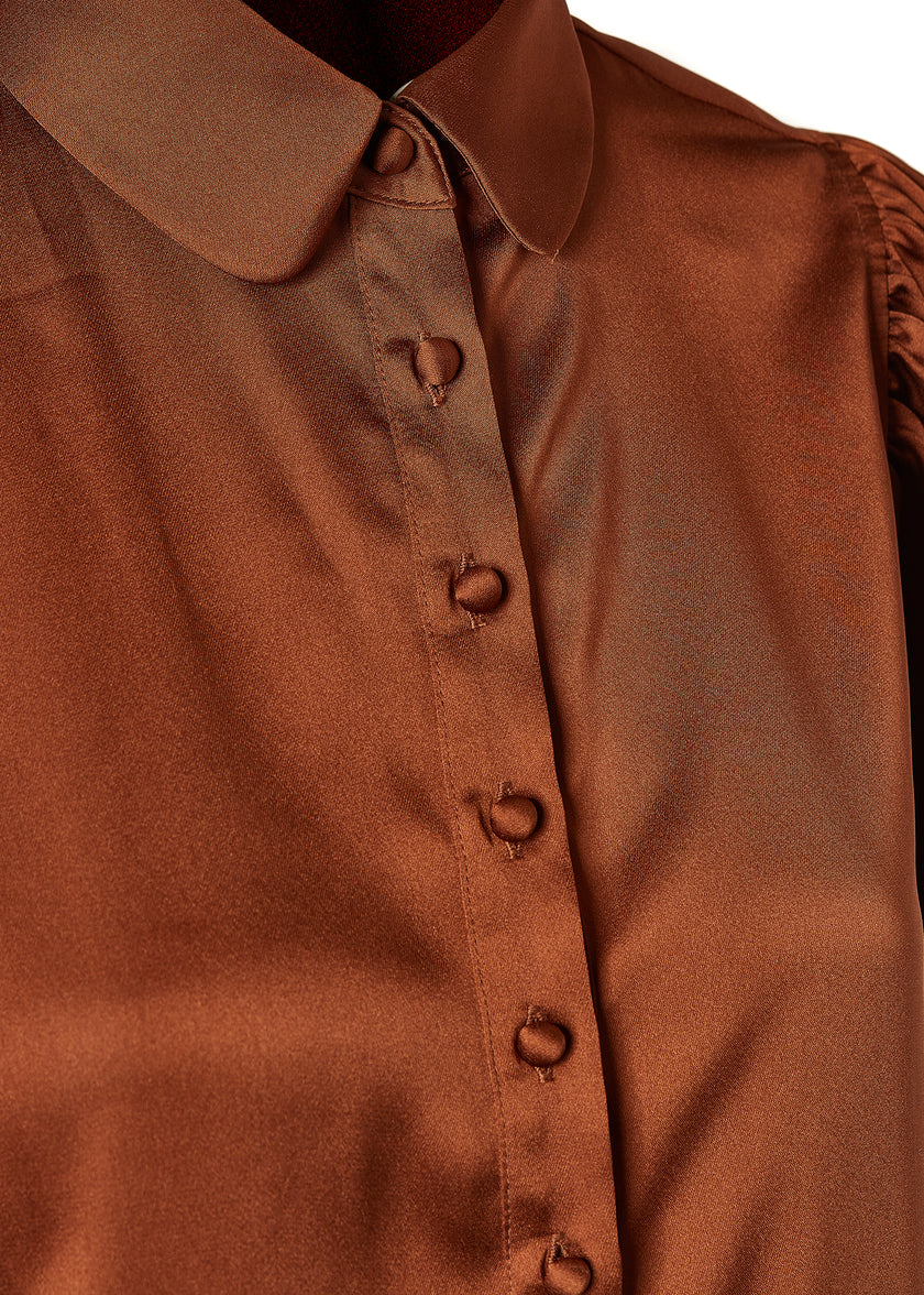 Isla Satin Shirt (Copper) – Holland Cooper