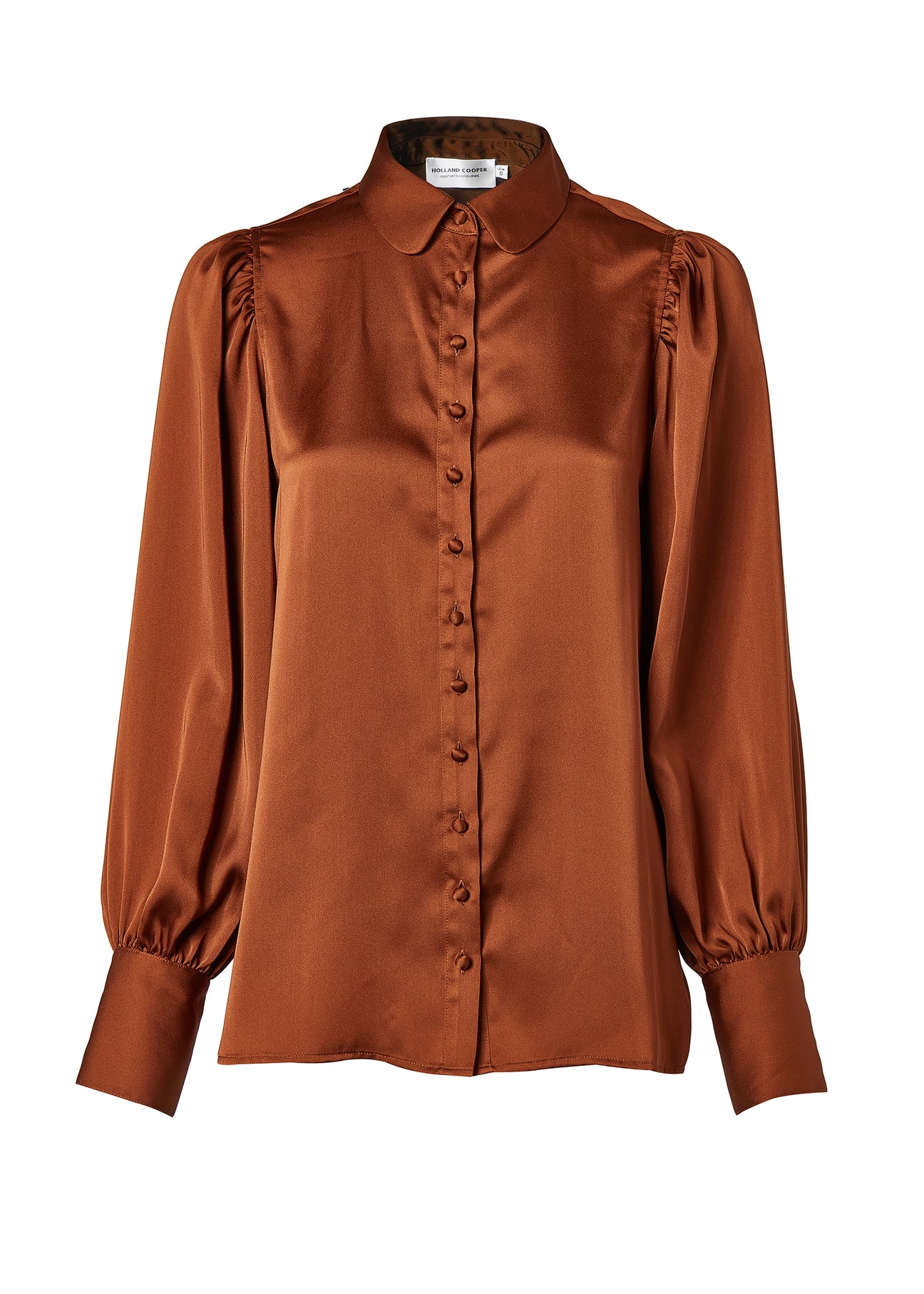 Isla Satin Shirt (Copper) – Holland Cooper