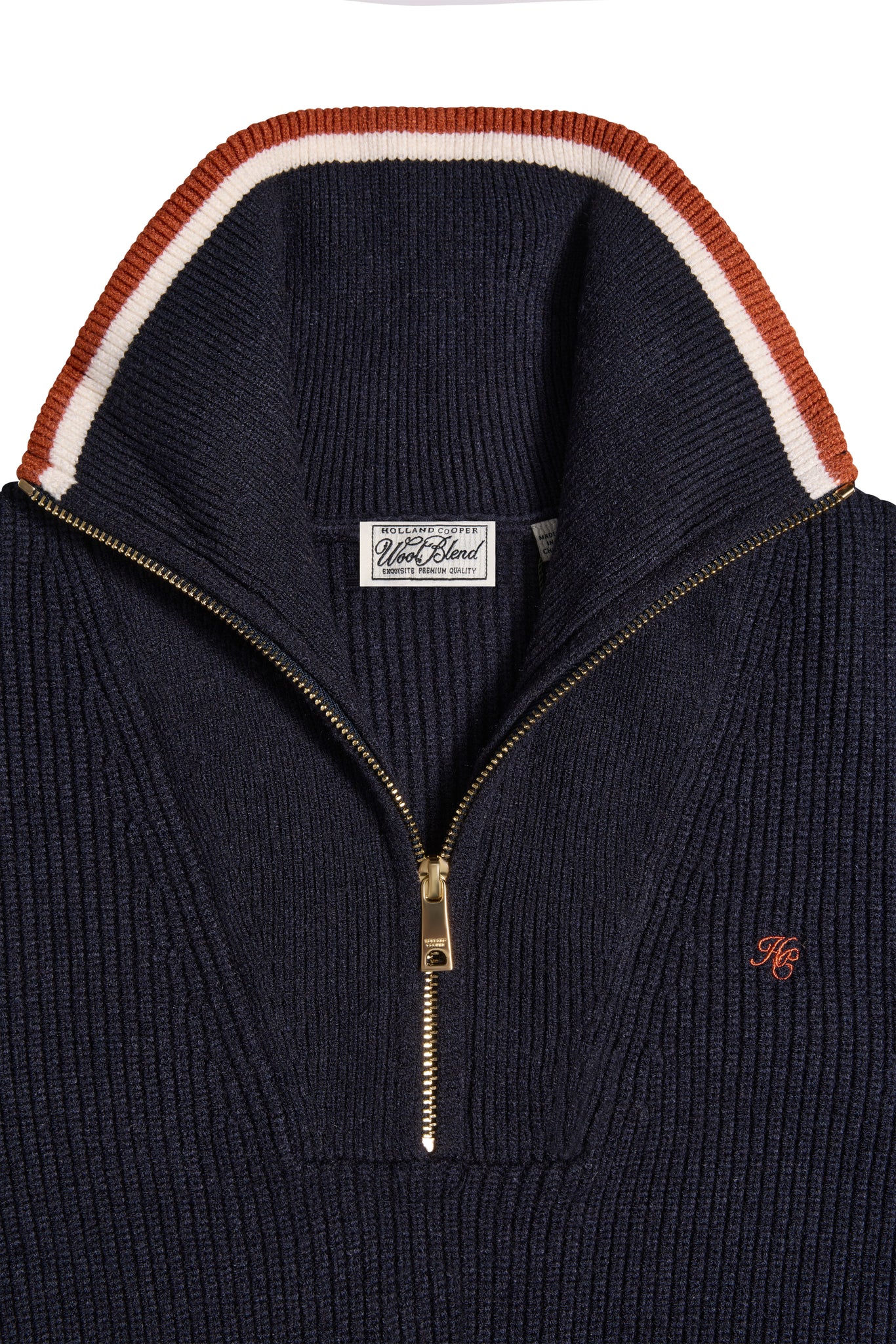 Jessica Quarter Zip Knit (Ink Navy) – Holland Cooper
