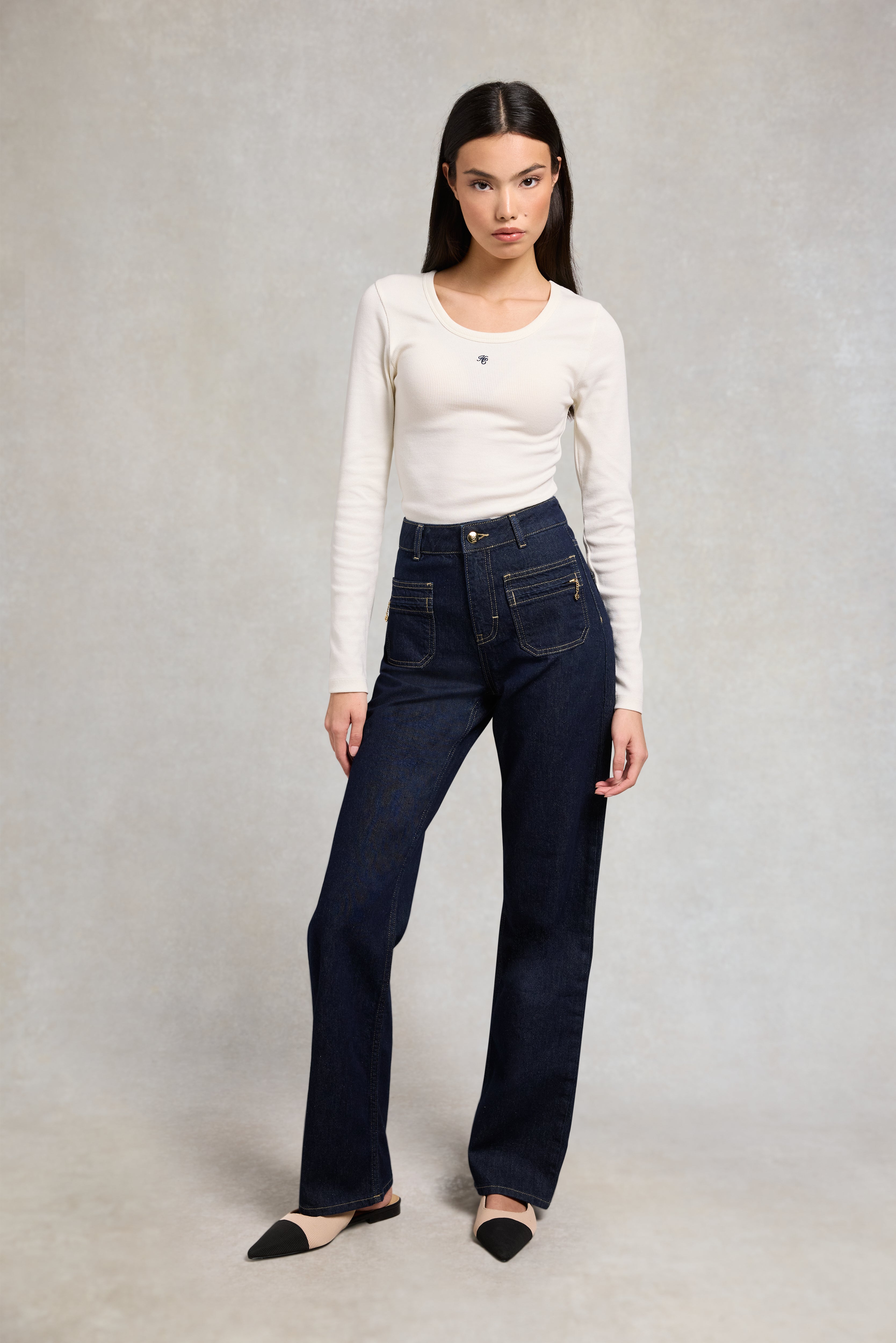 Jessica Straight Jean (Dark Indigo) – Holland Cooper