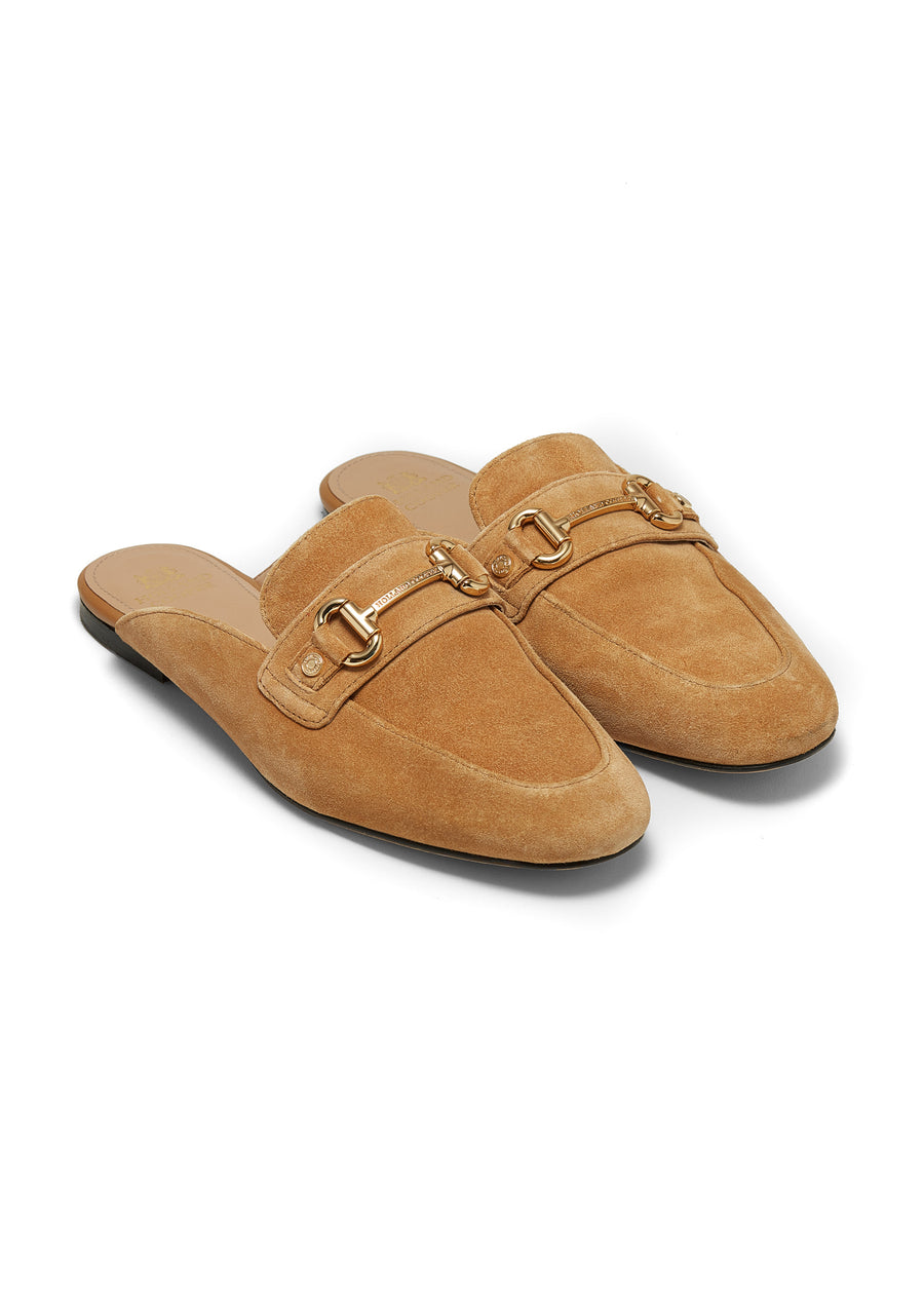 Kingston Horse Bit Loafer (Tan Suede) – Holland Cooper