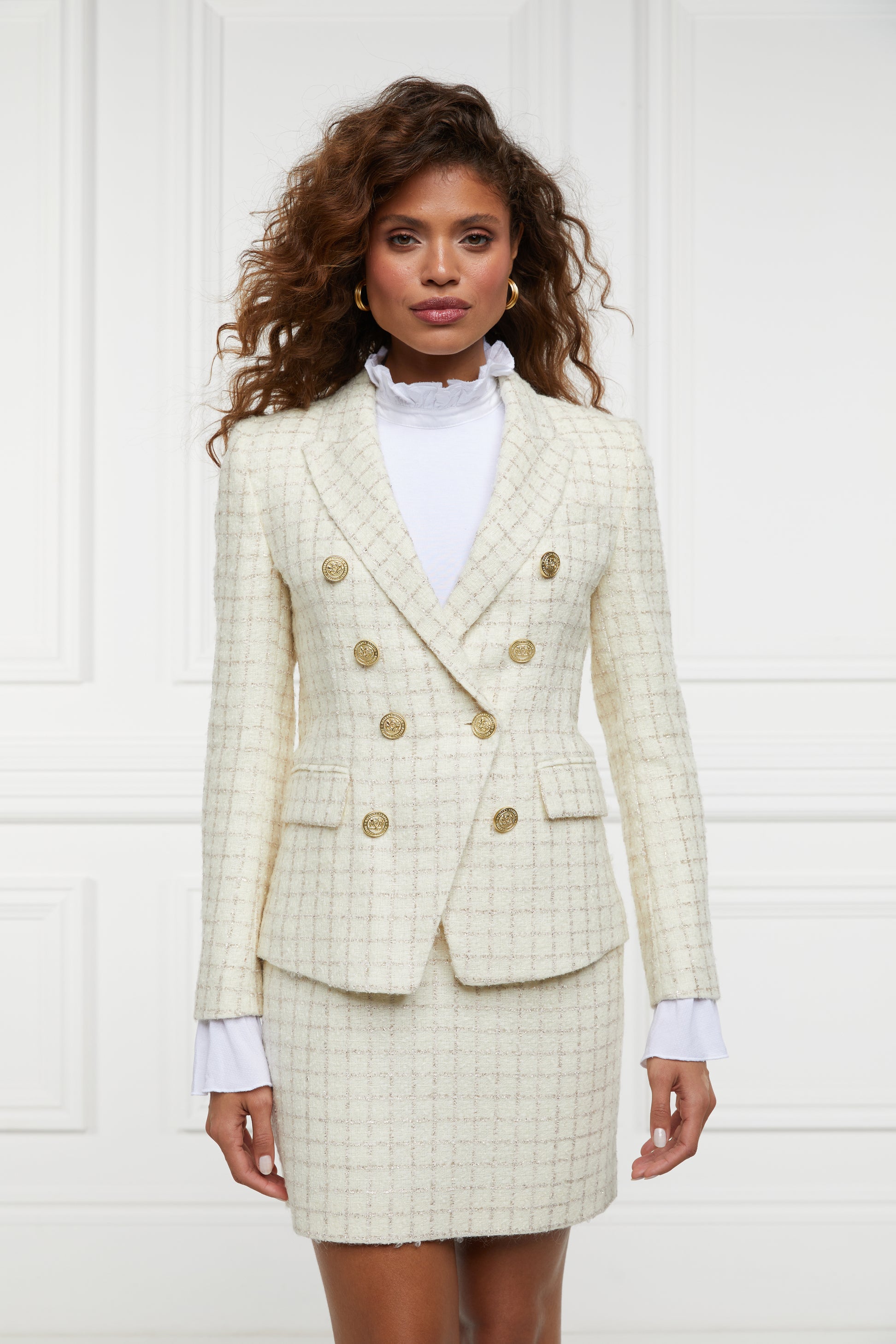 The Ivory Sparkle Tweed Suit – Holland Cooper