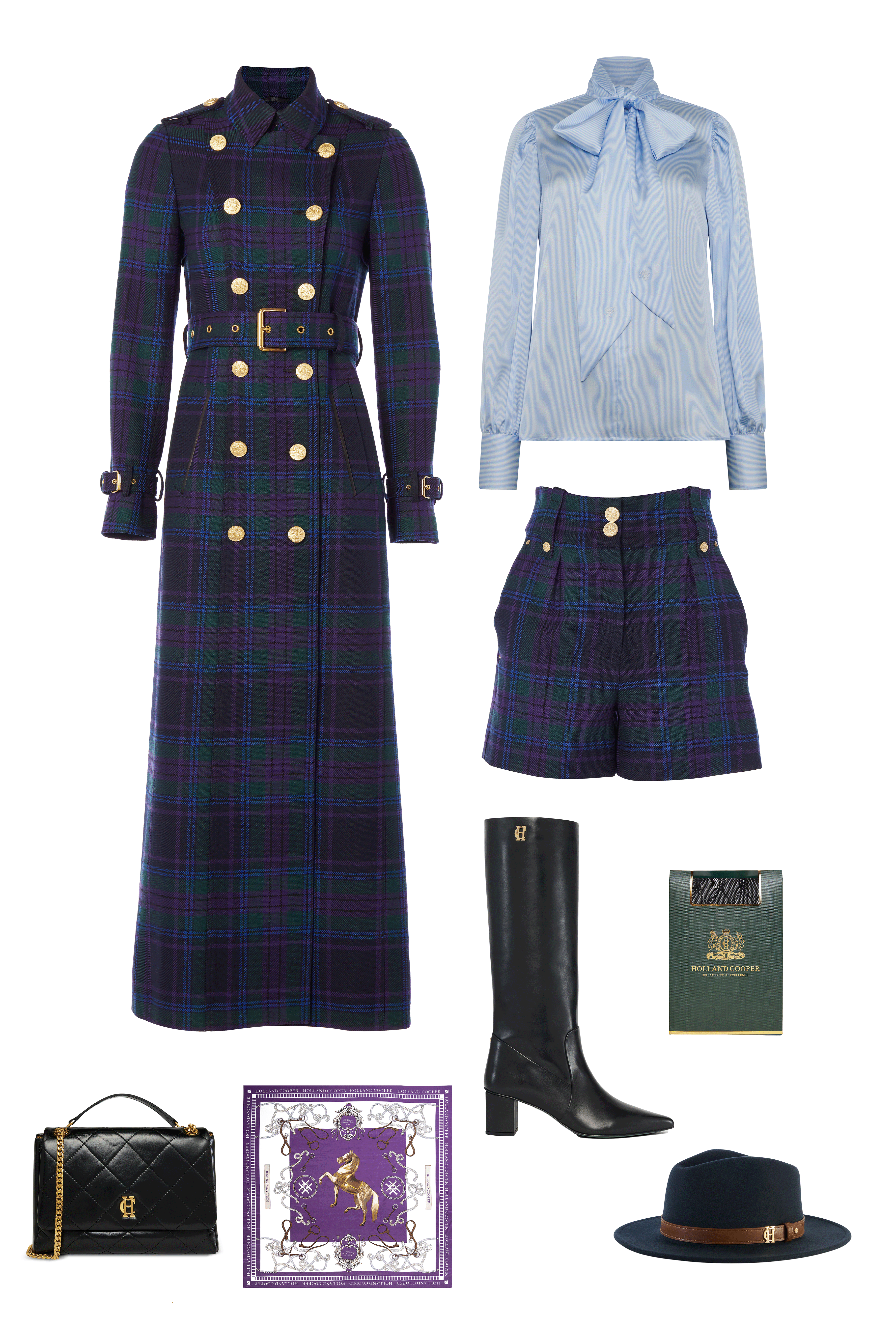 Lisa Dwan's Cheltenham Look (Heather Tartan) – Holland Cooper
