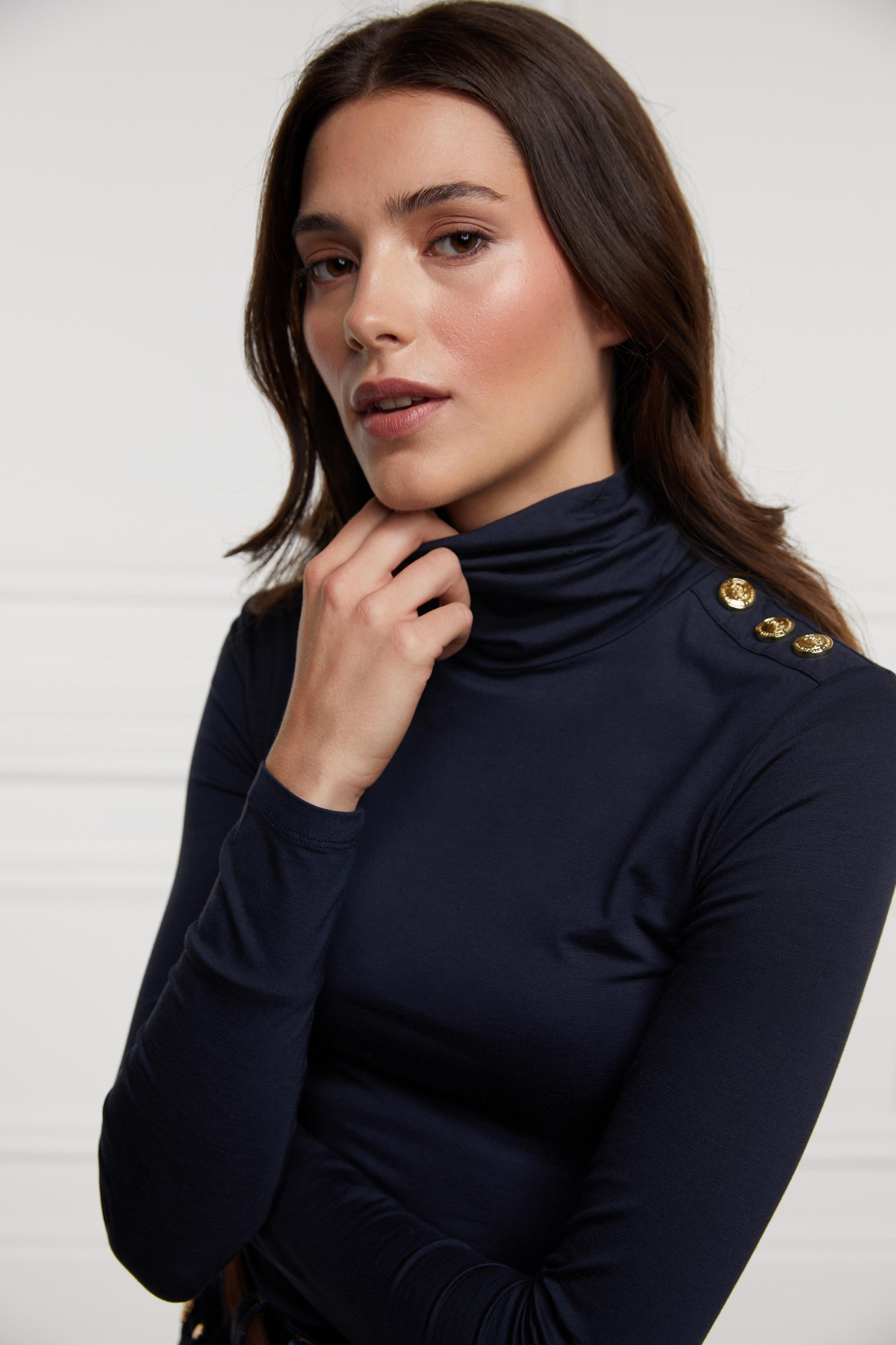 Essential Roll Neck (Ink Navy) – Holland Cooper